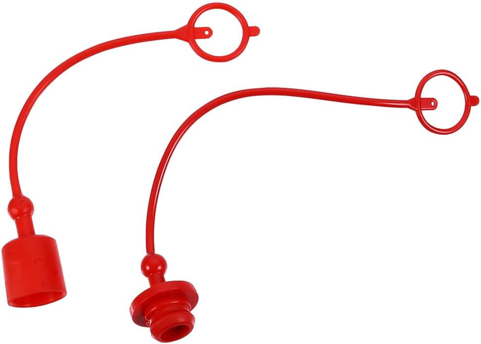 2 Sets Quick Connector dust Cap Flat face Hydraulic couplers Hydraulic ...