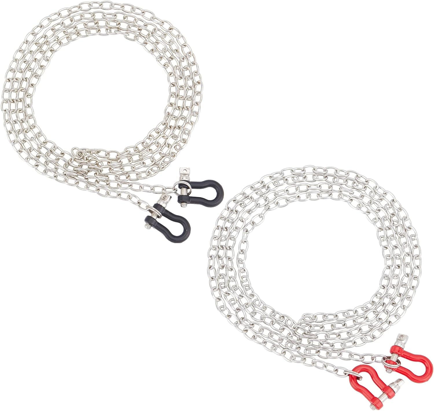 2 Sets RC Car Hook Trailer Chain 2Colors Mini Metal Trailer Hook ...