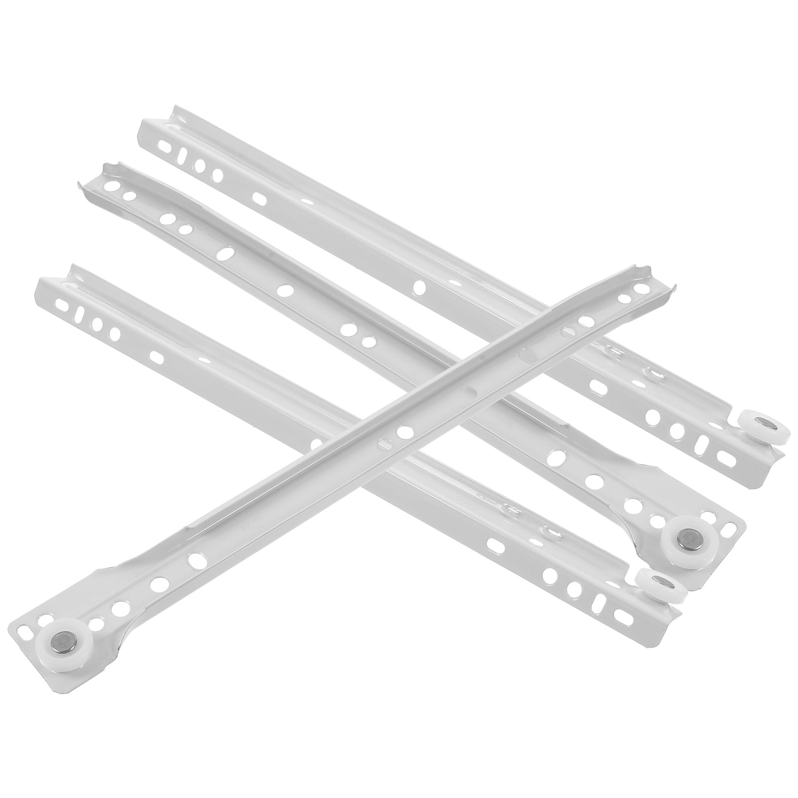 2 Sets Rack under Desk Drawer Slide Out Slides Cabinet Stand Keyboard ...