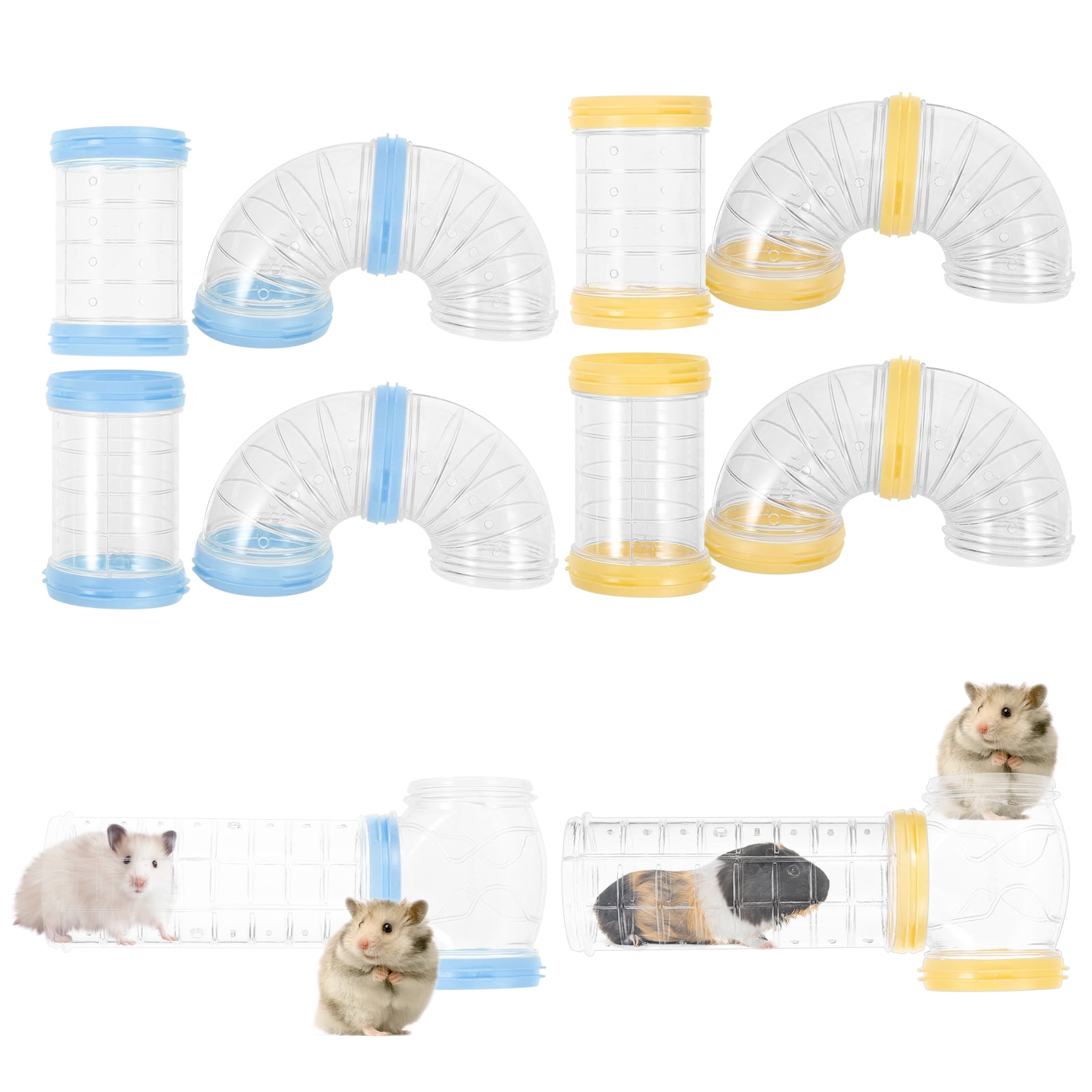 2 Sets Rat Enrichment Toys for Cage Tunnel Hamster Pets Puppy - Walmart.com