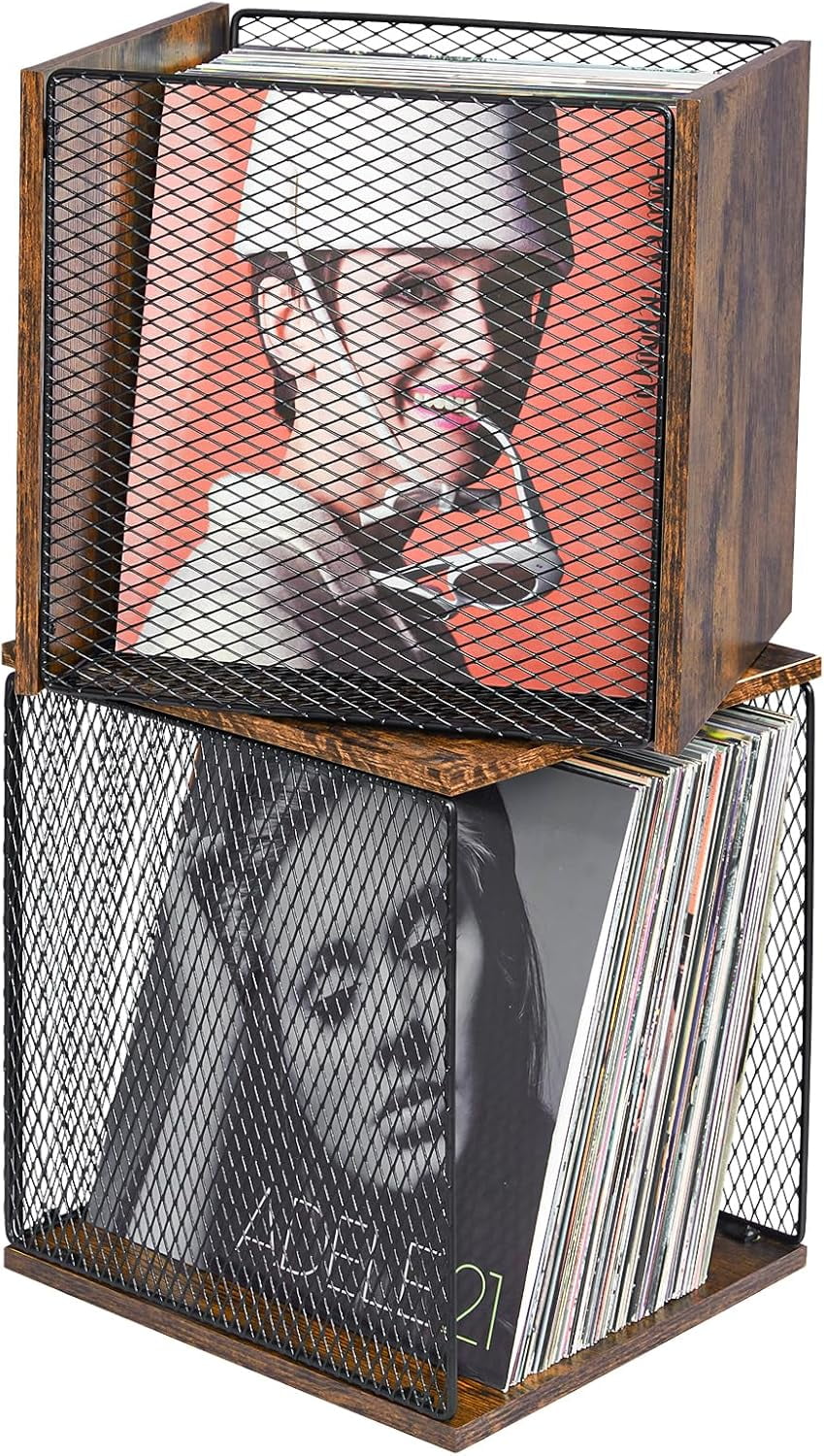 2 Sets of Record Holder Shelf Vinyl Record Storage Furniture,DIY ...