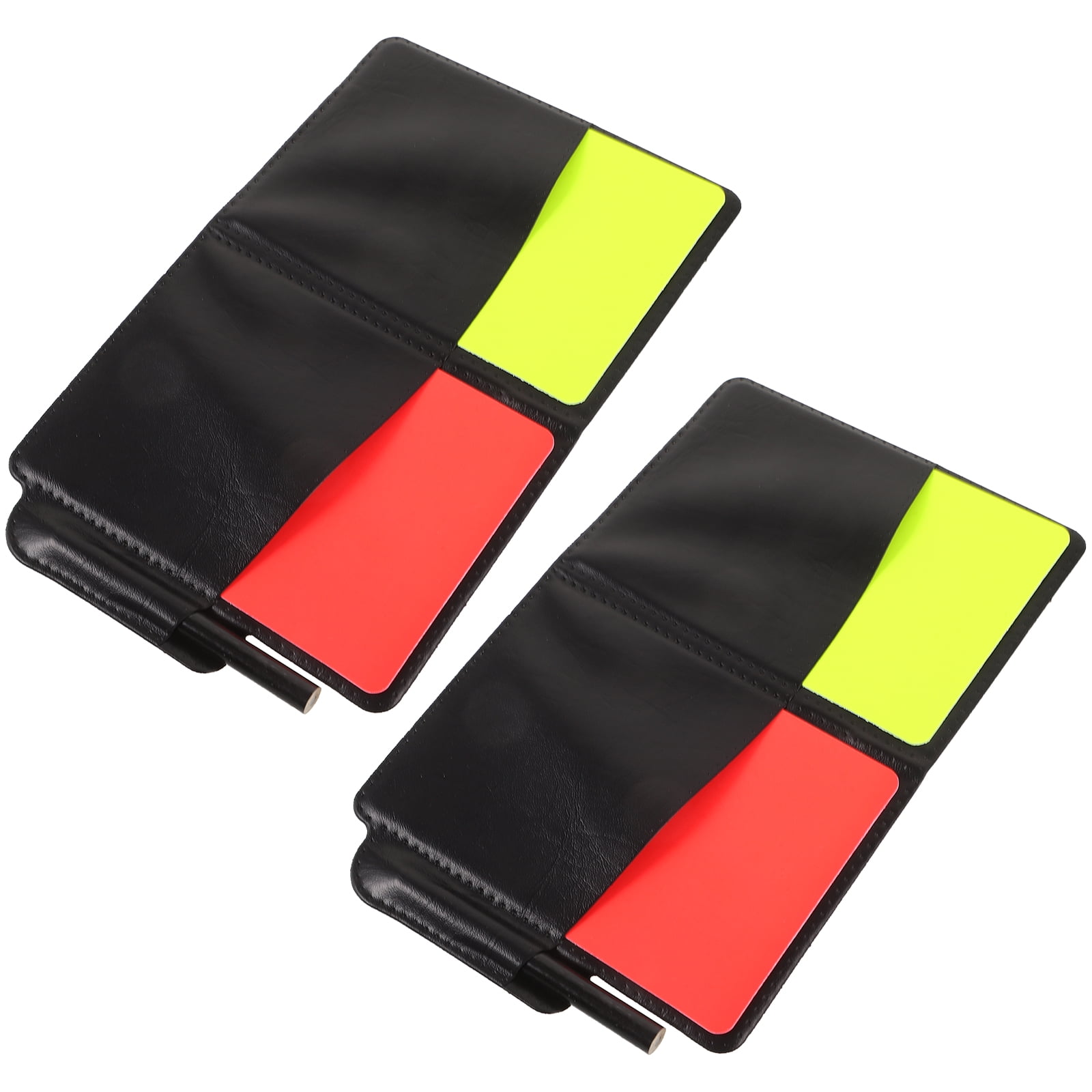 2 Sets Referee Border Flag Football Portable Referee Cards Soccer ...