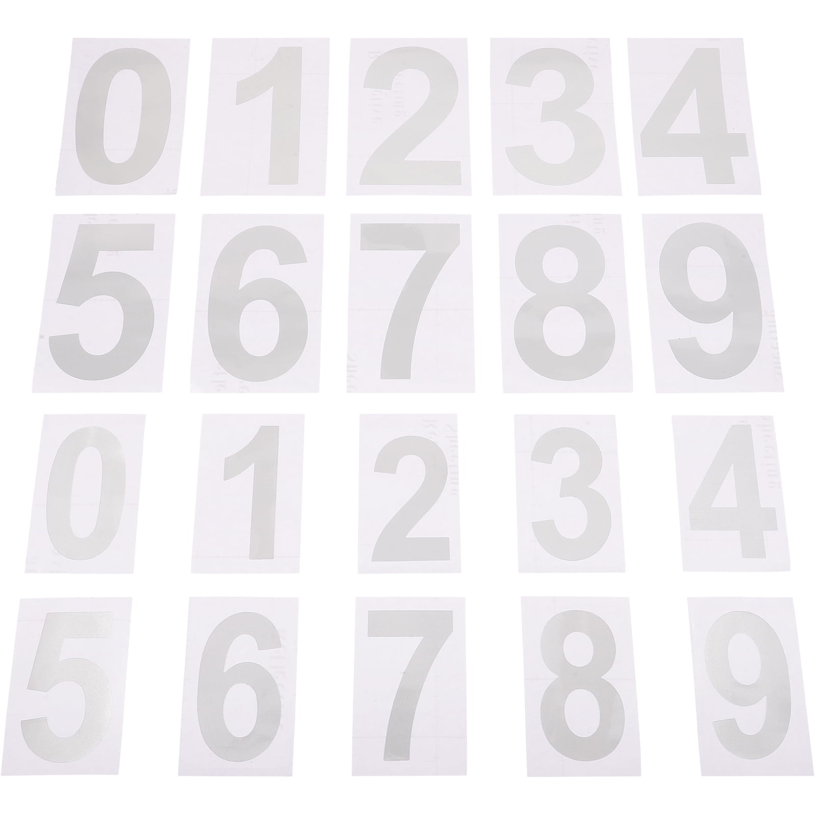 2 Sets Reflective Number Stickers Mailbox Number Stickers Mail Boxes ...