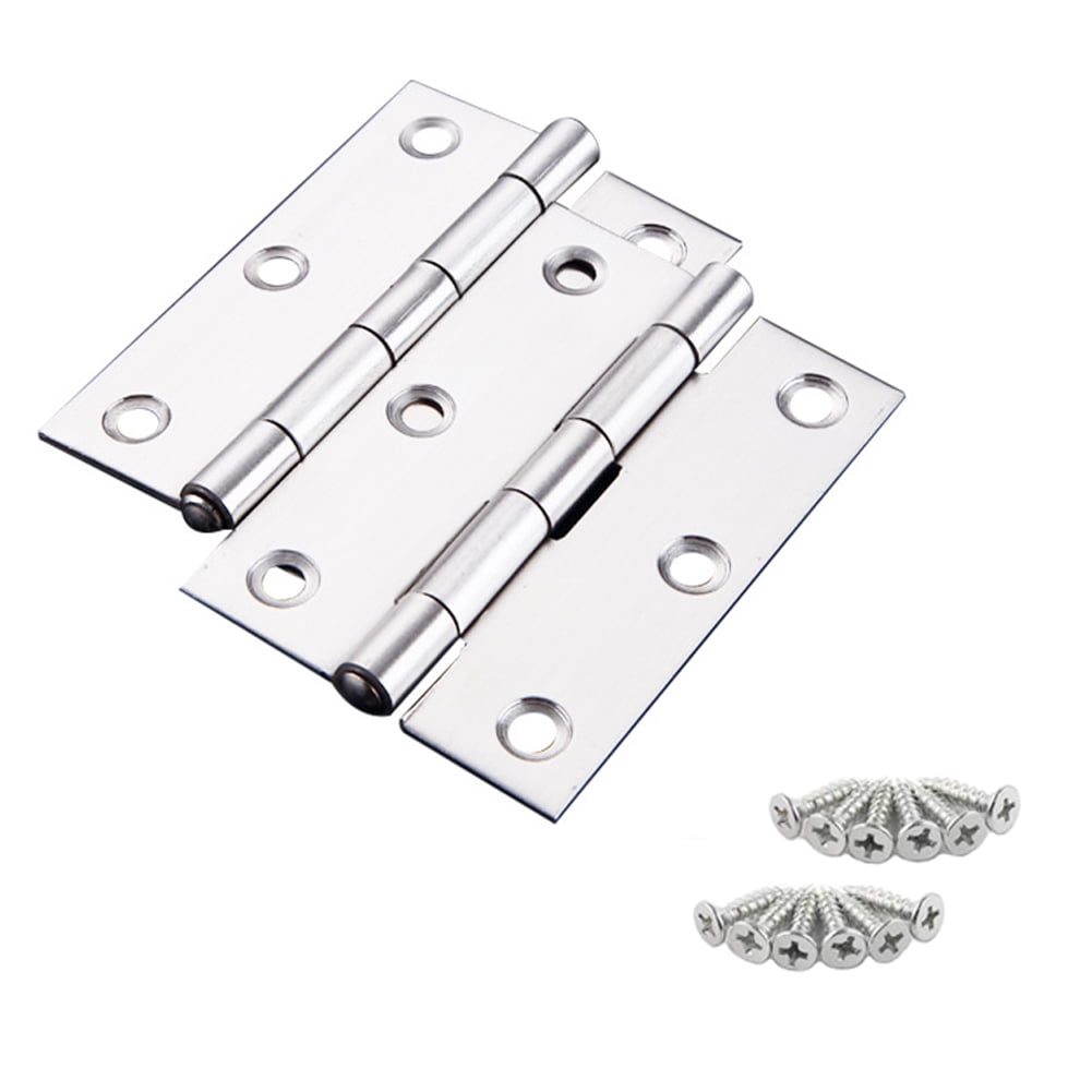 2 Sets Replacement Door Hinges 3 Inch Stainless Steel Folding Butt ...