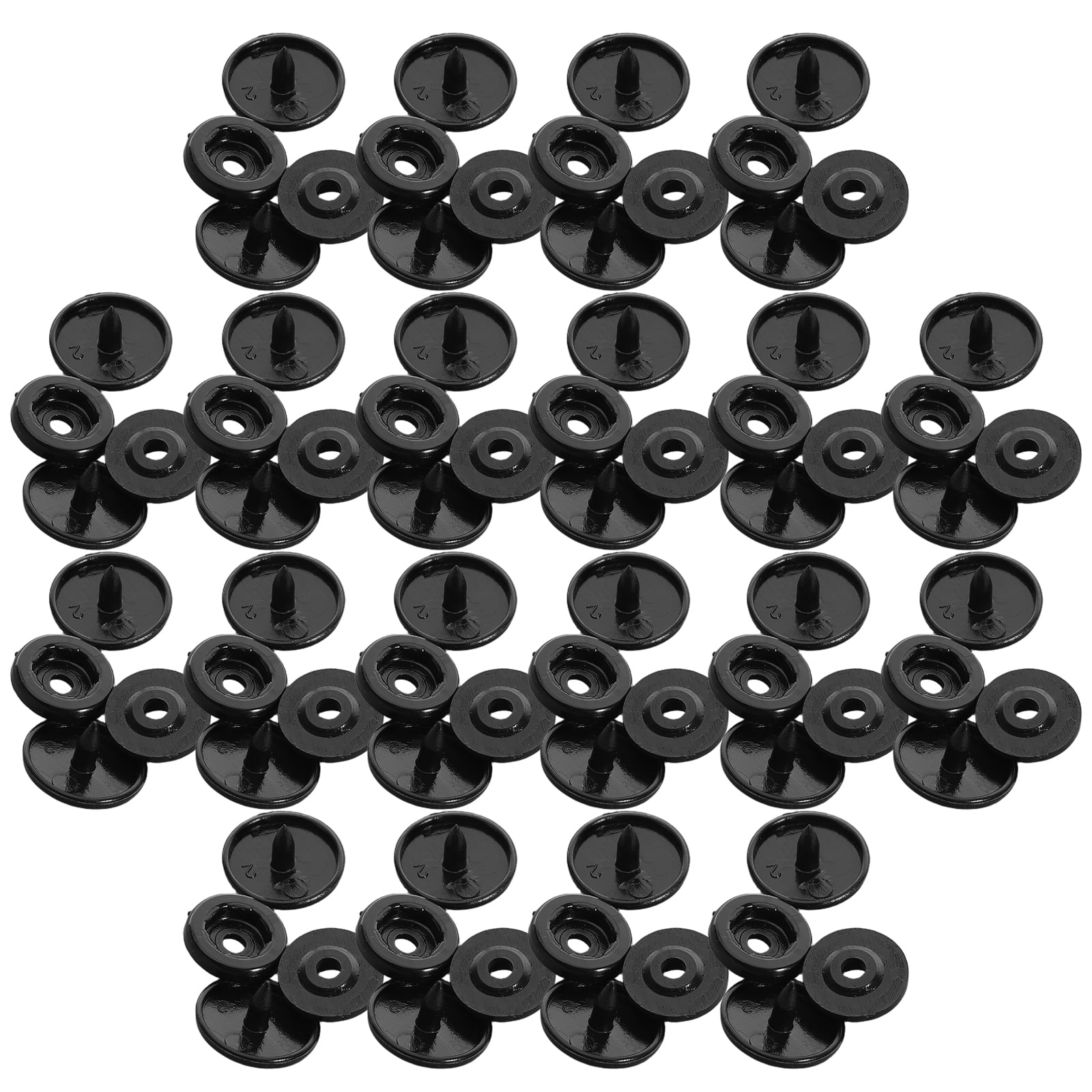 2 Sets Diy Resin Snap Button For Children'S Clothing Plastic Snaps ...