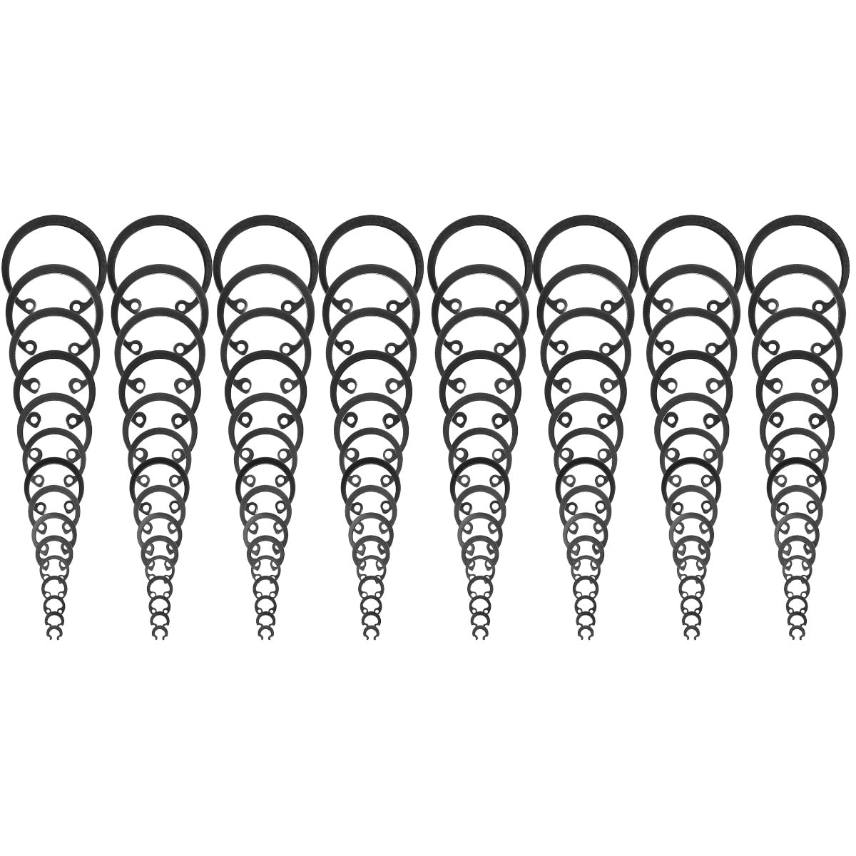 2 Sets Retaining Ring Clip Ring Assorted Washer Flat Washer Shaft Snap ...