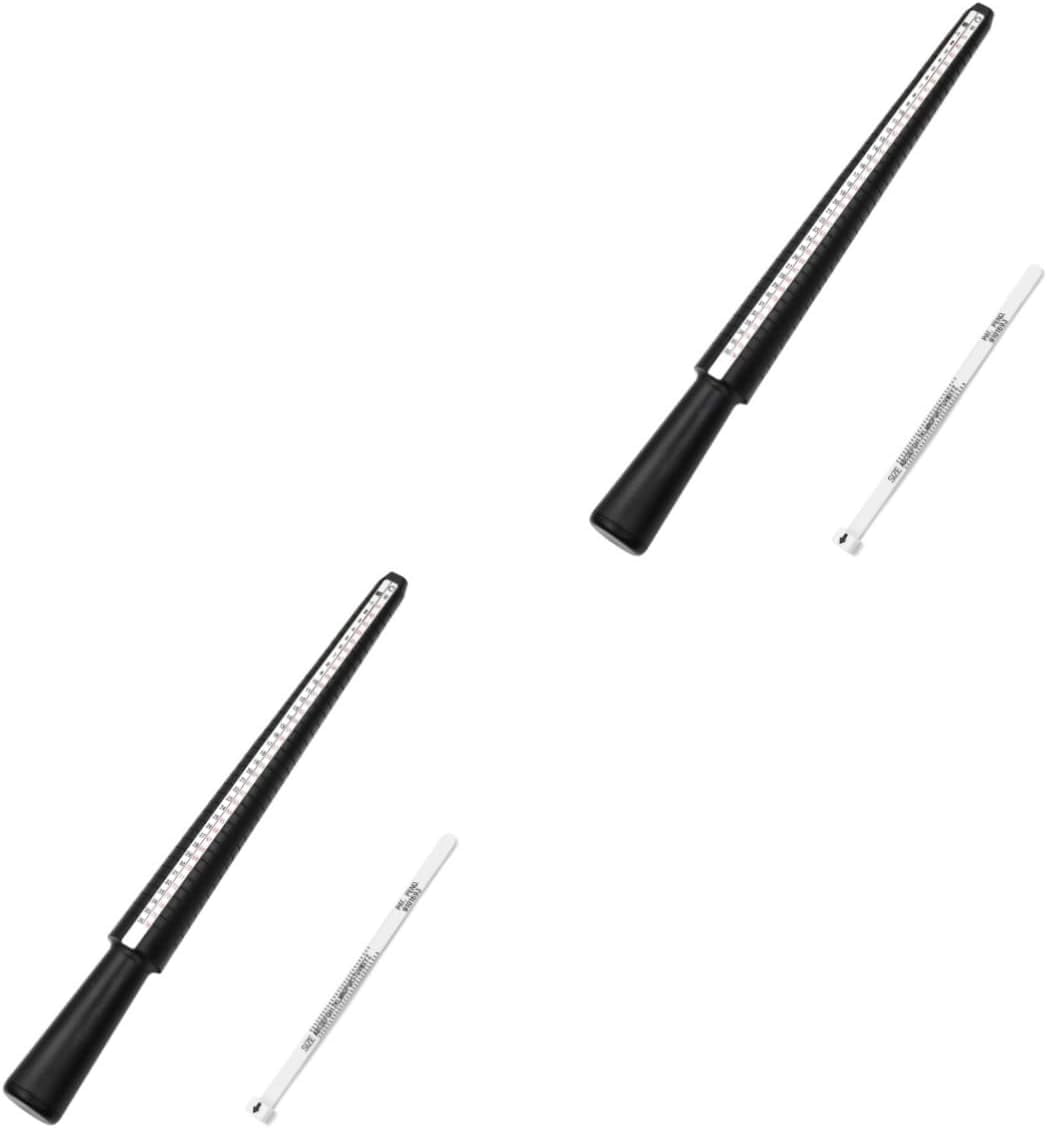 2 Sets Ring Measurement Ring Measuring Rod Finger Ring Stick Sizer ...