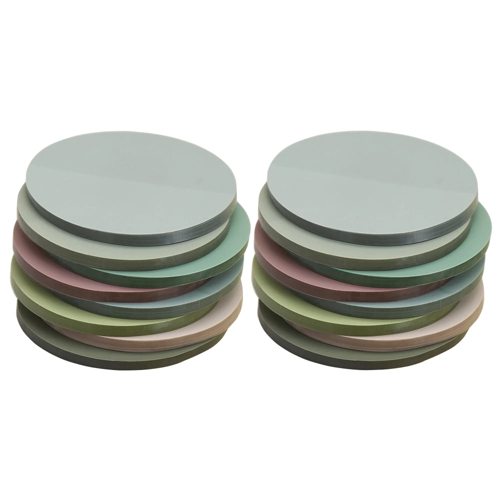 2 Sets Round Sticky Notes Stickers Labels Waterproof Transparent Office ...