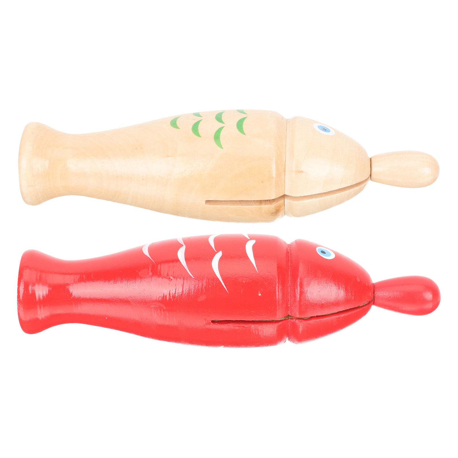 SHOWERORO Wood Fish Percussion Toys Red Children's Percussion Set Home ...
