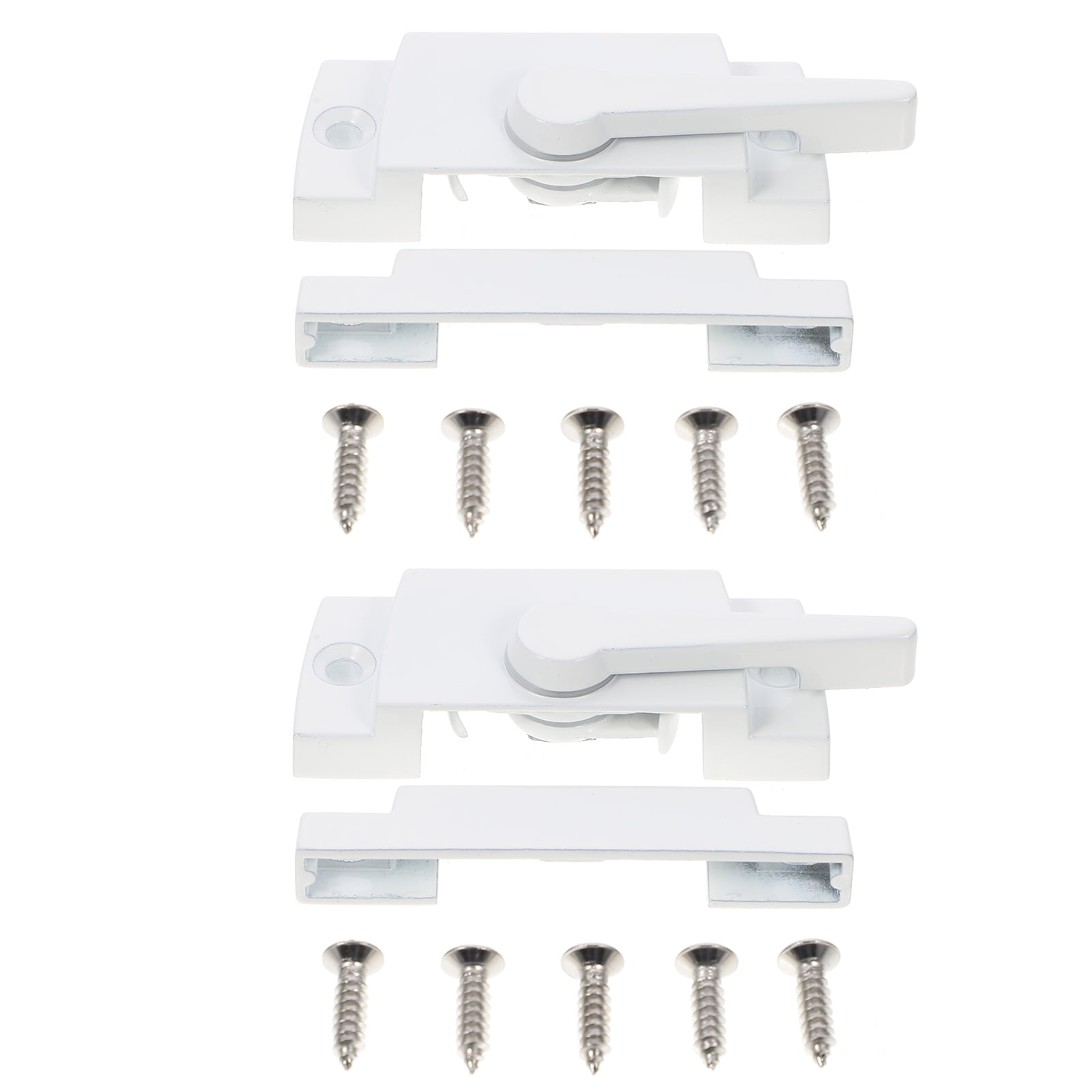 2 Sets Screen Window Frame Door and Crescent Lock Horizontal Sliding ...