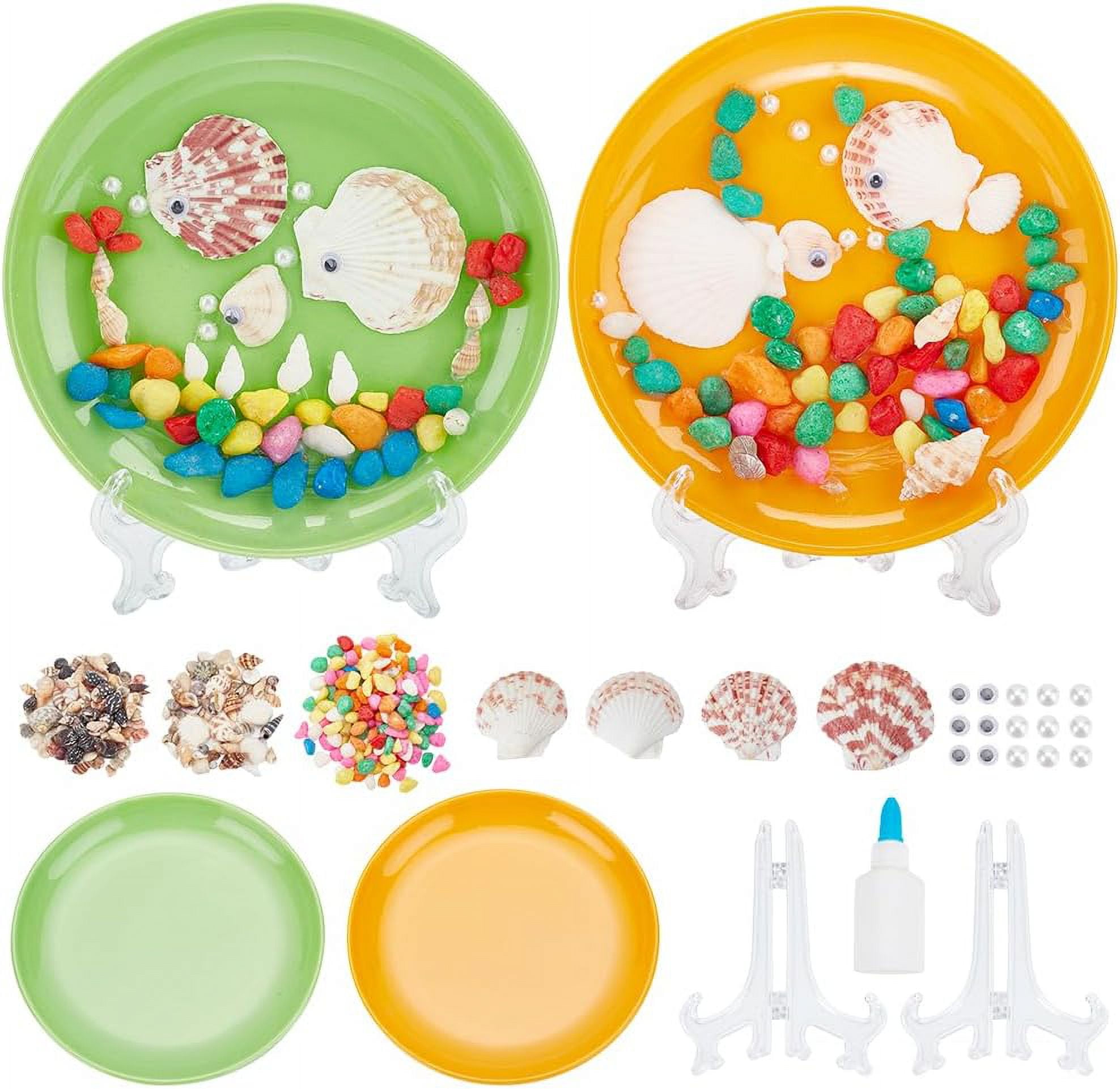 2 Sets Seashell Kit Crafts Seashell Decorating Project Arts and Crafts ...