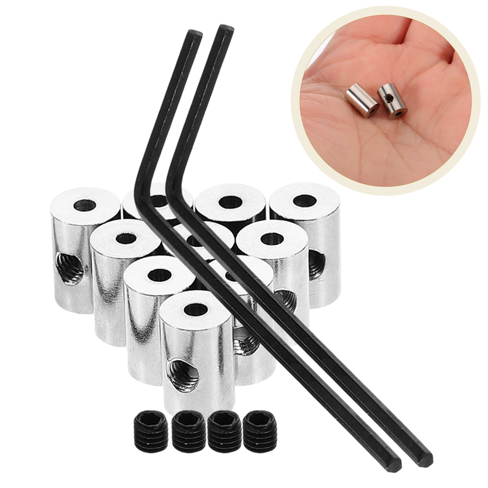OUNONA 2 Sets Locking Pin Backs with Wrench for Easy Use Secure Keepers ...