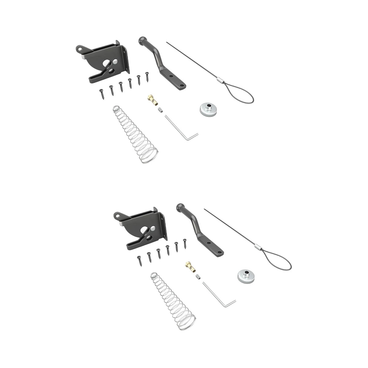 2 Sets Self-locking Latch Gate Gravity Latch Heavy Duty Gate Handle ...