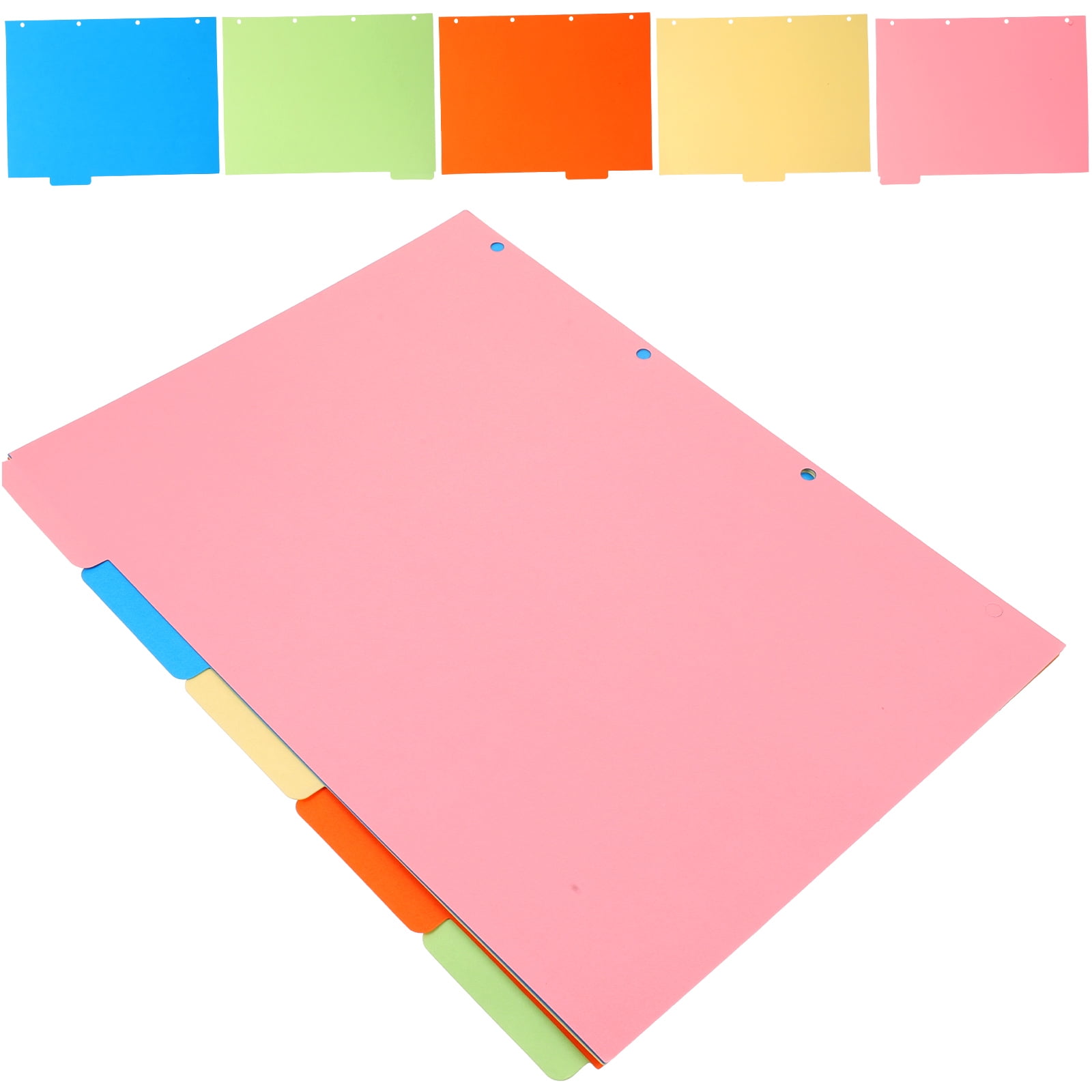 MERRYHAPY 2 Sets Binder Organizer Tabs Index Dividers Assorted Color ...