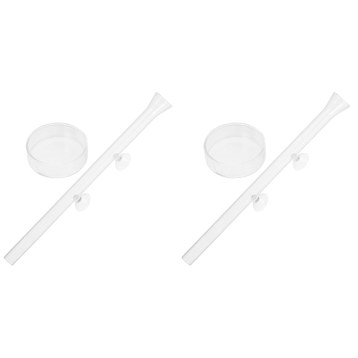 2 Sets Shrimp Feeding Tube Fish Feeder Fishing Feeder Clear Shrimp Food ...