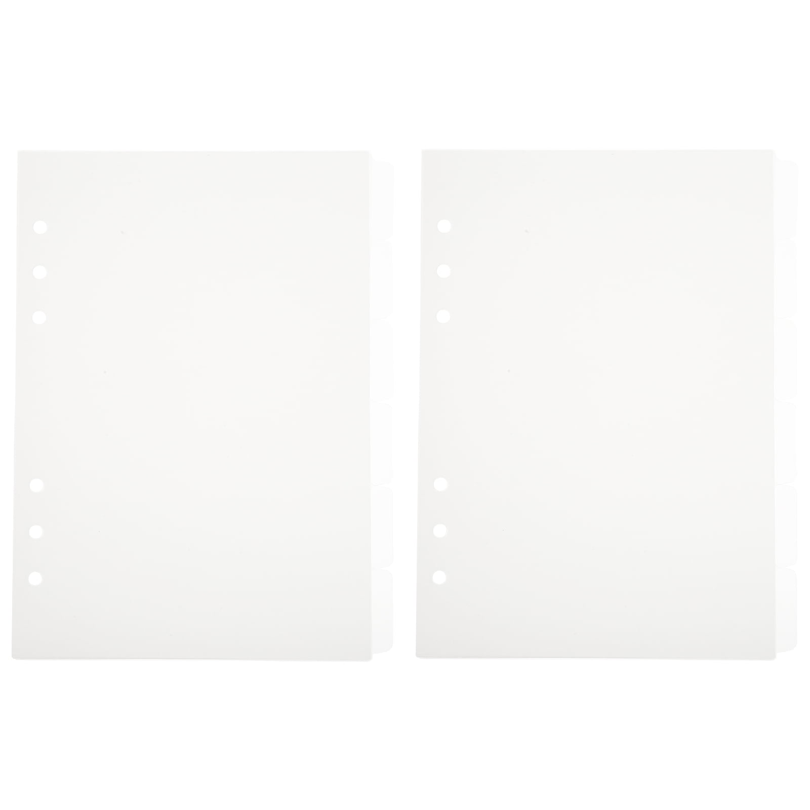 2 Sets Simple And Translucent 6-hole Binders Divider Pages for Notepad ...