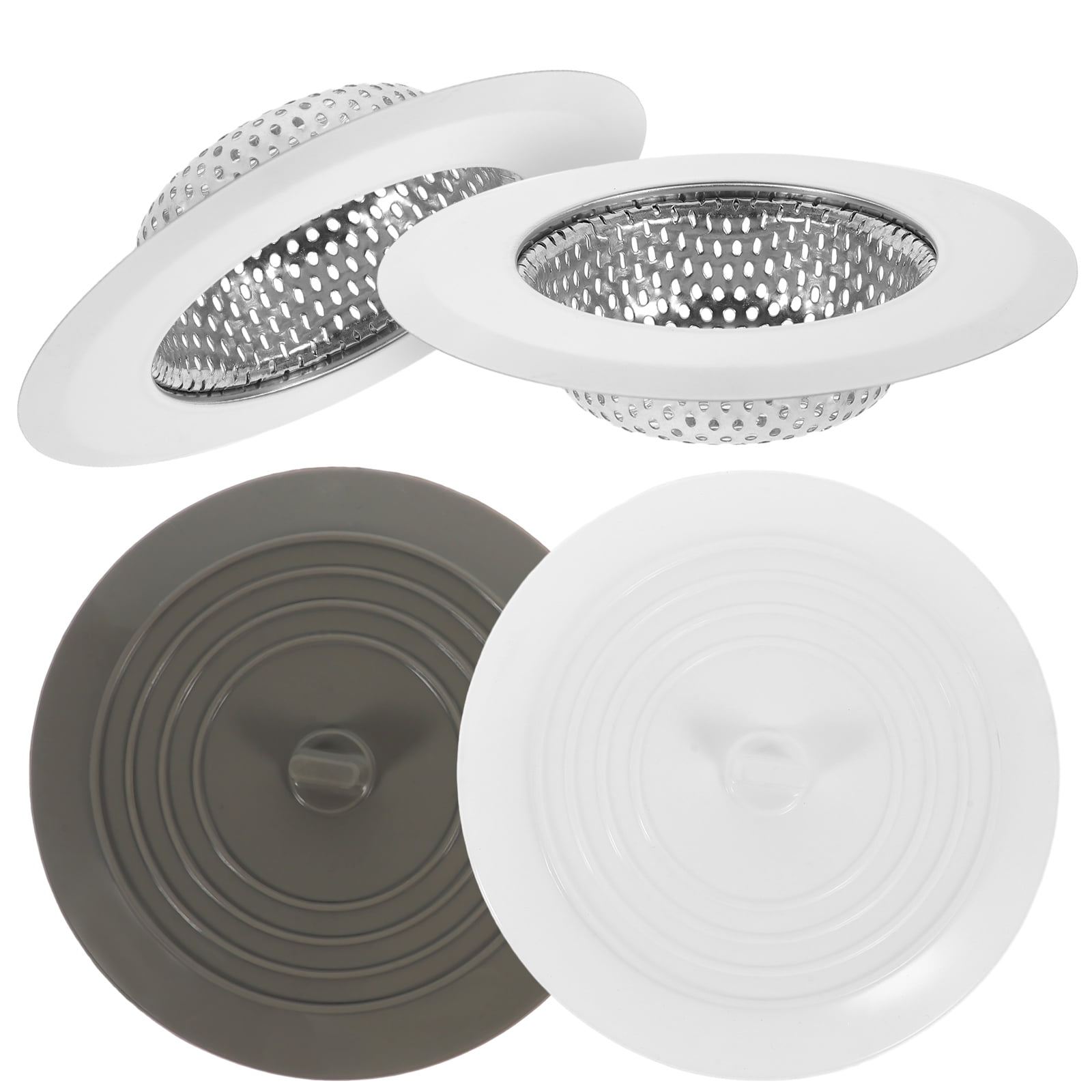 2 Sets Sink Strainers Stoppers Kit Sink Drain Plugs Bath Tub Stoppers