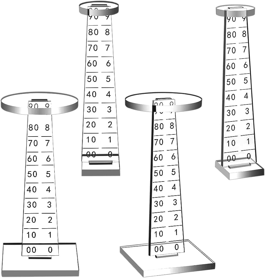 2 Sets 2 Sizes Clear Acrylic Airplane Model Holders with Scales Plane ...