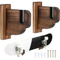 2 Sets Skateboard Display Stands Skateboard Wall Rack Display Wooden ...