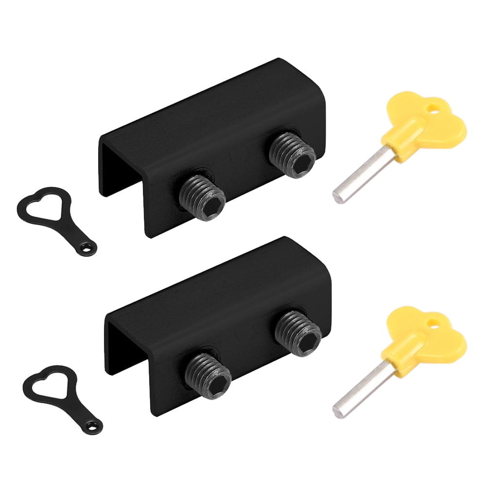 2 Sets Sliding Security Window Locks With Key, Window Stoppers For ...