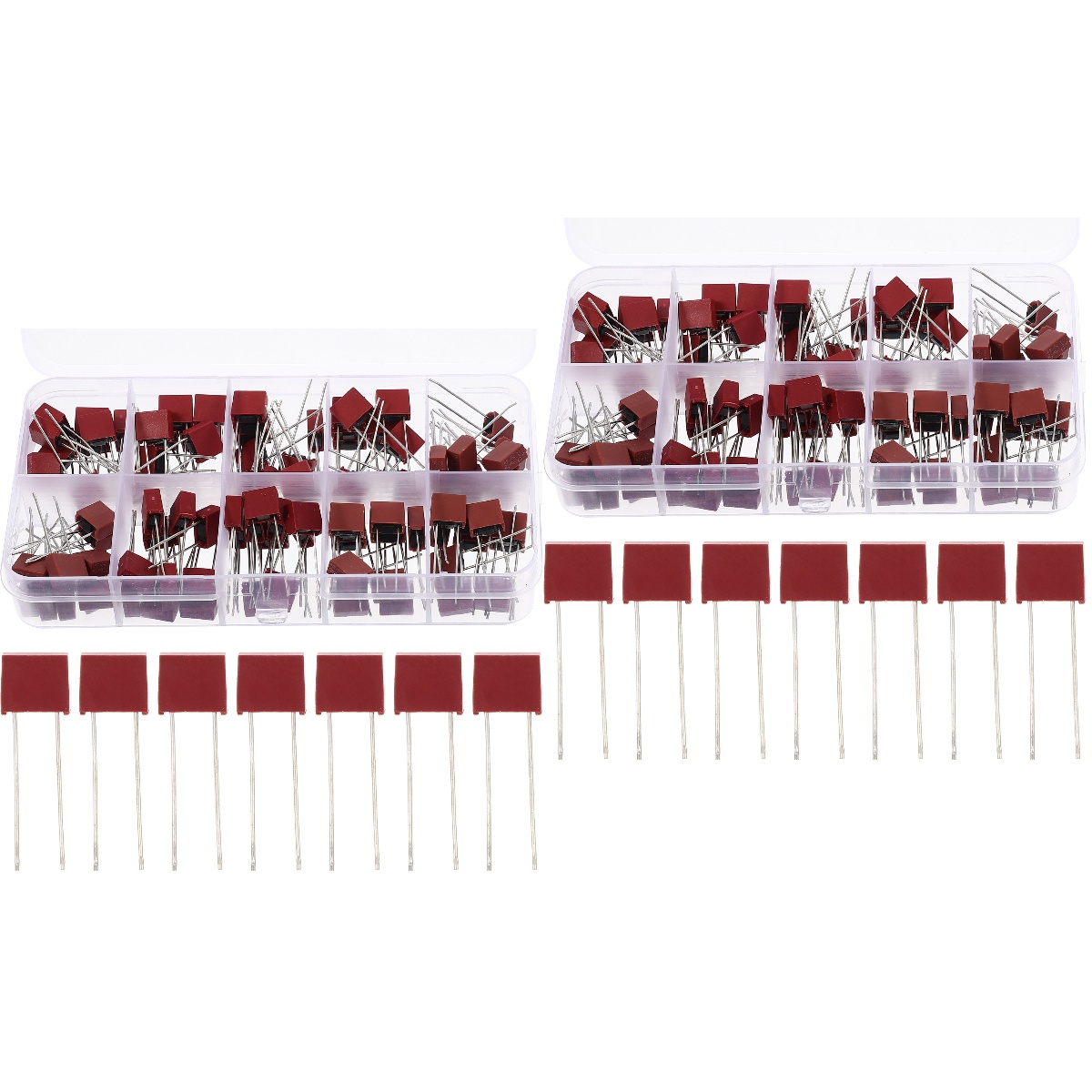 2 Sets Slow Blow Fuse Assorted 250 Volt Time Delay Fuse Plastic Square ...