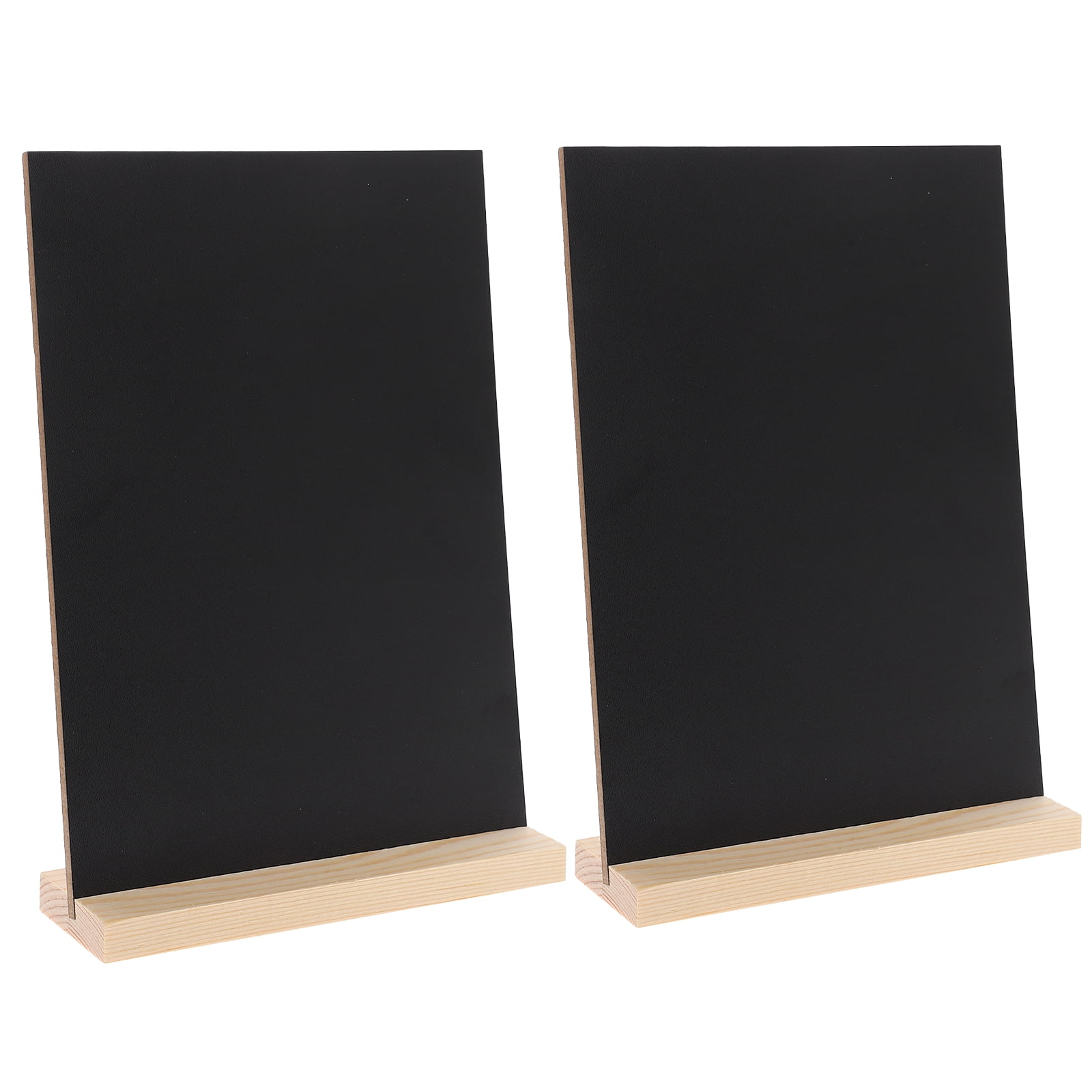 2 Sets Small Chalk Boards to Write on Chalkboard Stand Black - Walmart.com