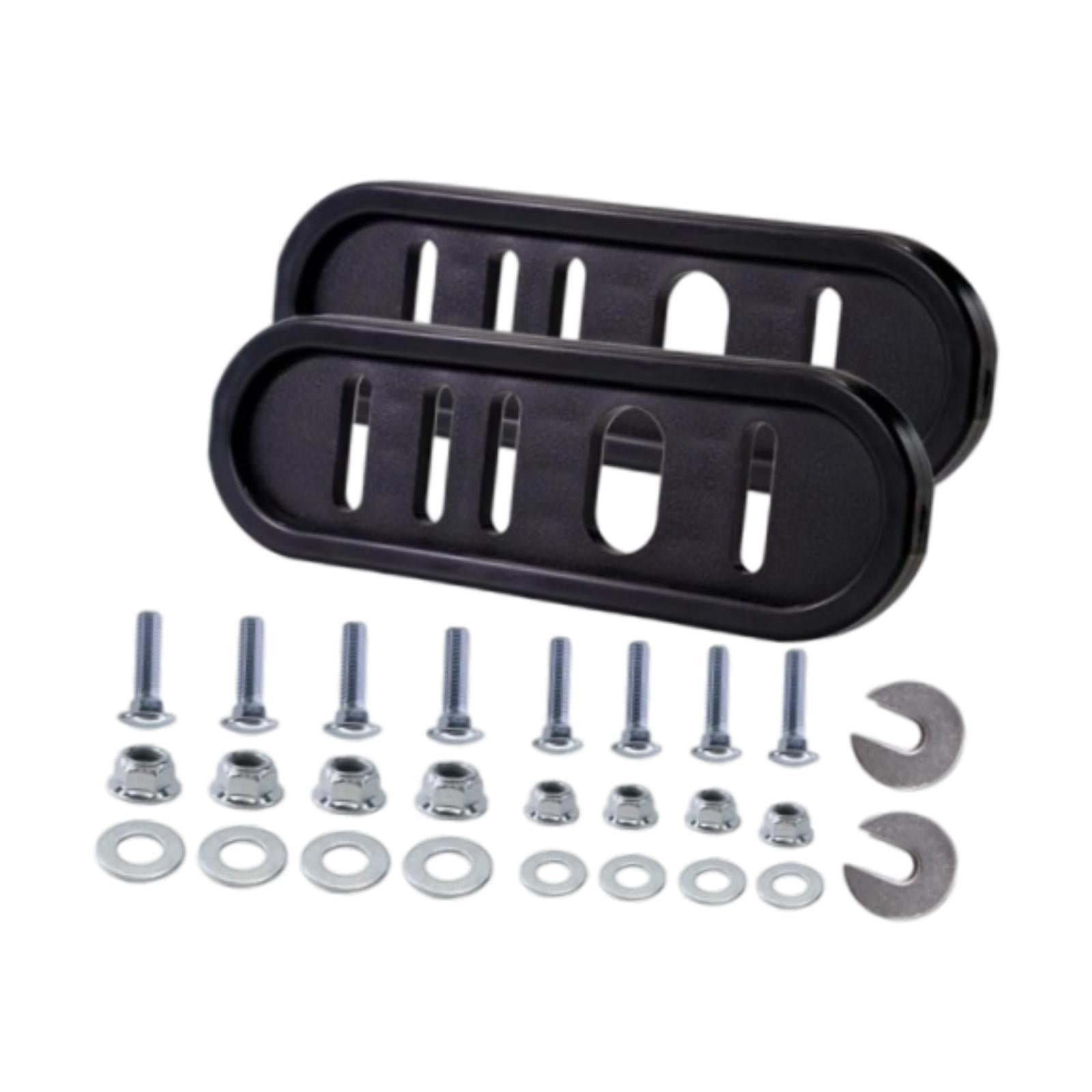 2 Sets Snowblower Skid Shoes Slide Shoe Kit Mounting Hardware Plastic ...