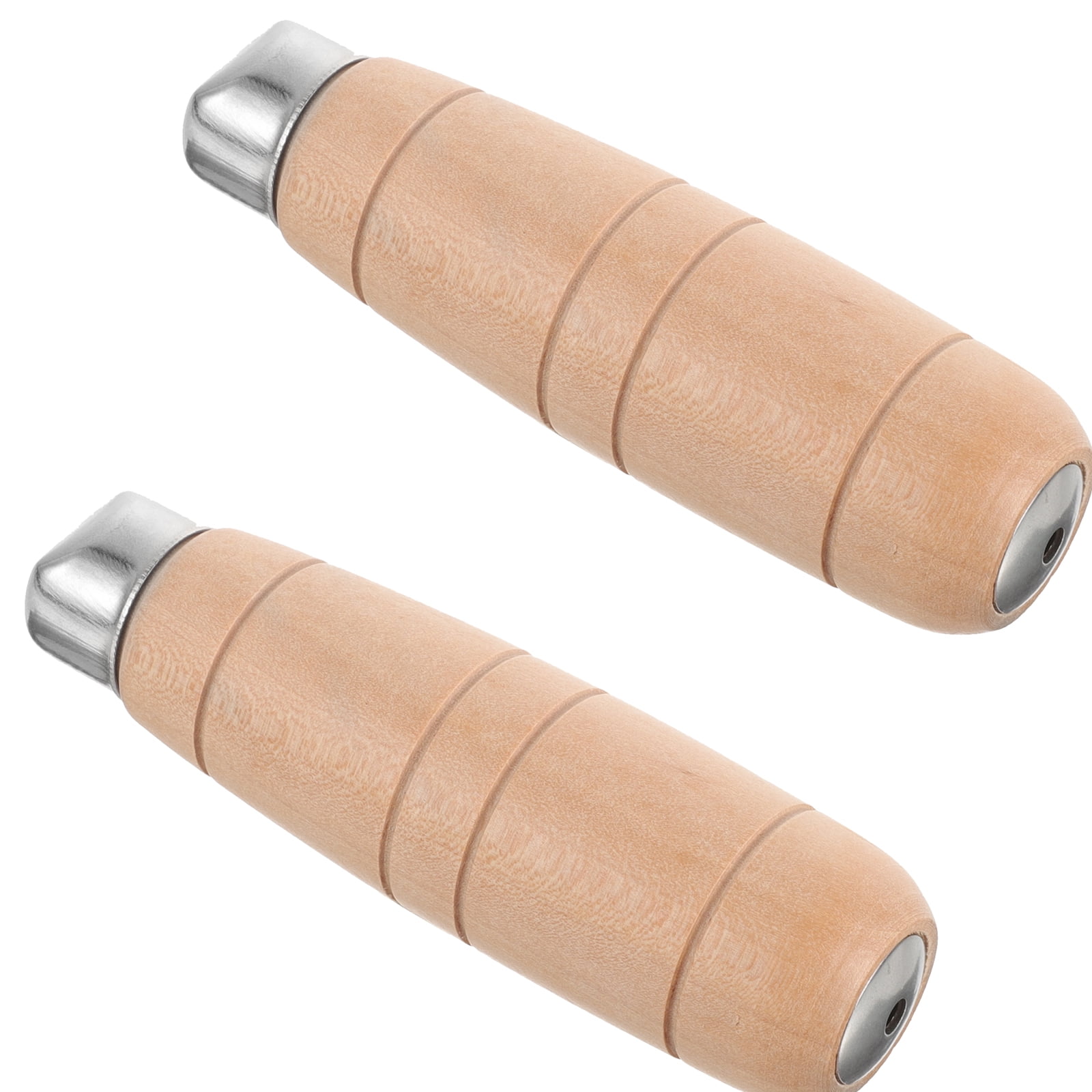 2 Sets Solid Wood Kitchen Knife Handle Non-skid Cutter Wooden Chef Grip ...