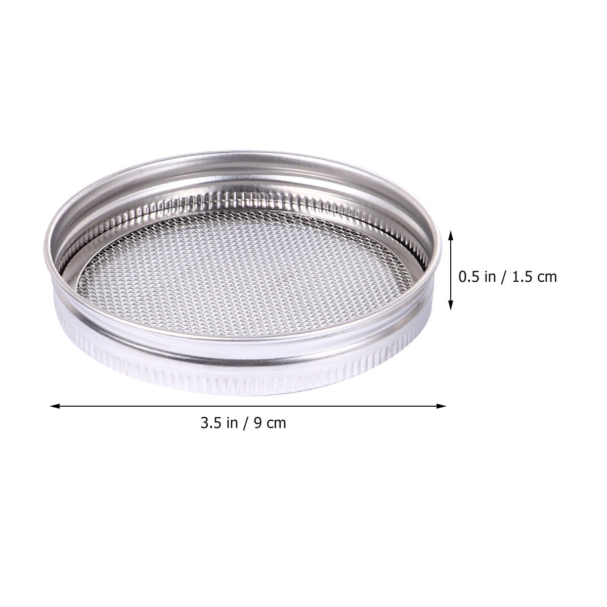 TOYMYTOY Germination Jar Lids 2 Sets 3.1in Stainless Steel For Wide ...