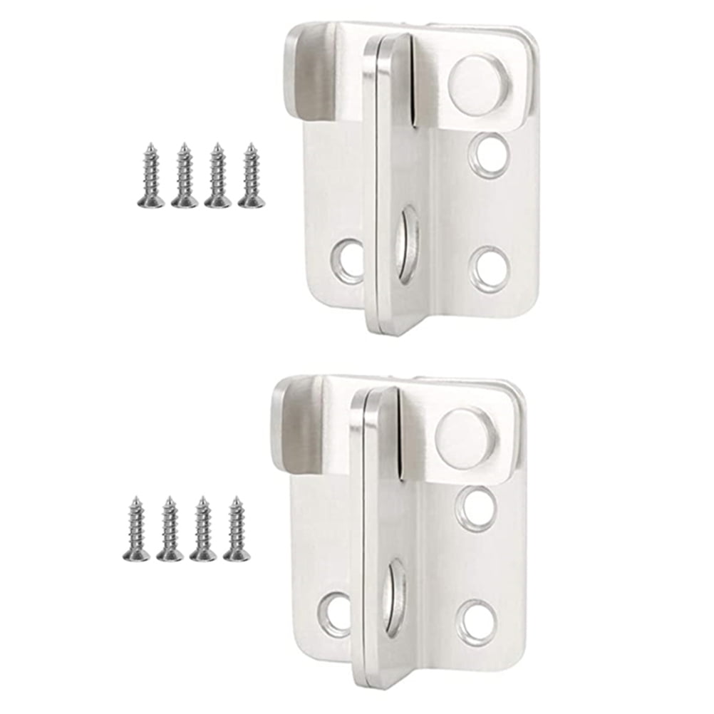 2 Sets Stainless Steel Sliding Latch Durable Gate Latch Safety Door ...