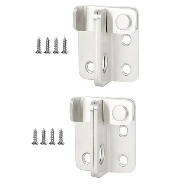 2 Sets Stainless Steel Sliding Latch Durable Gate Latch Safety Door ...