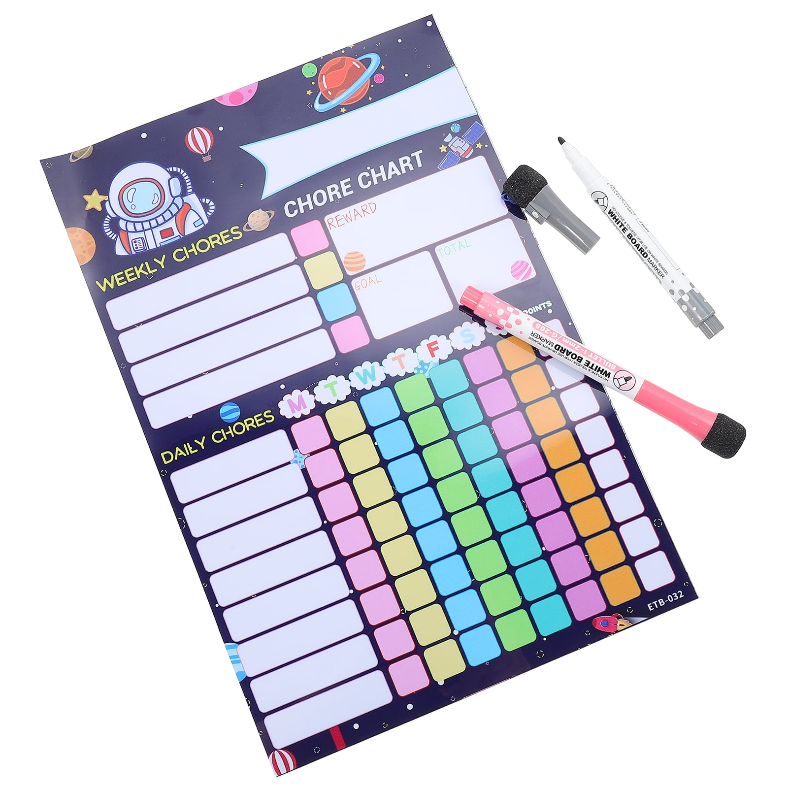 2 Sets Star Stickers Housework Reward Table Chores Chart Kids - Walmart.com
