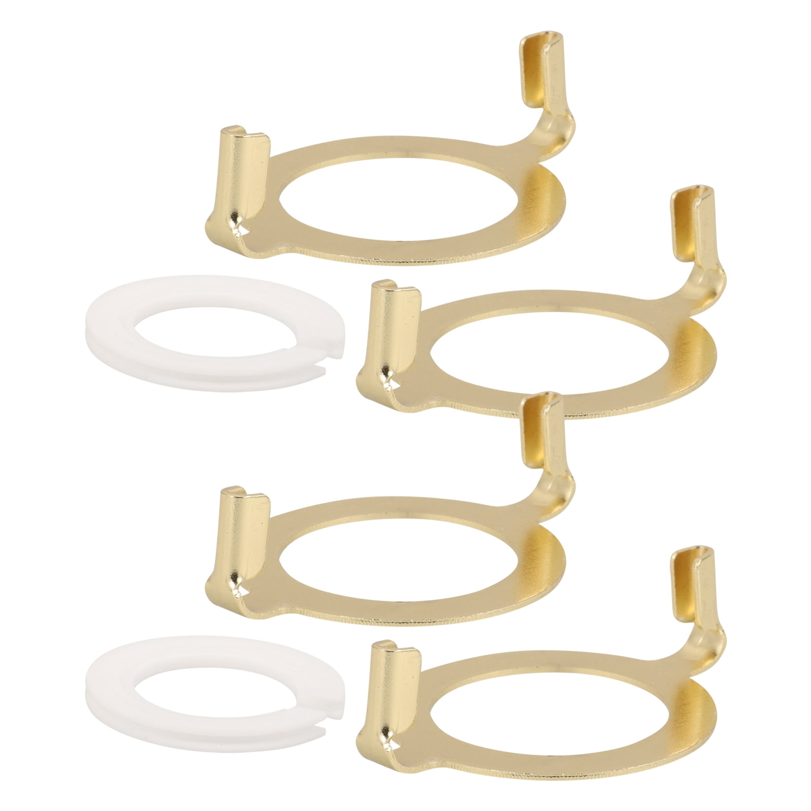 Black Lamp Shade Reducer Ring for Home Use Metal Converter 2 Sets ...