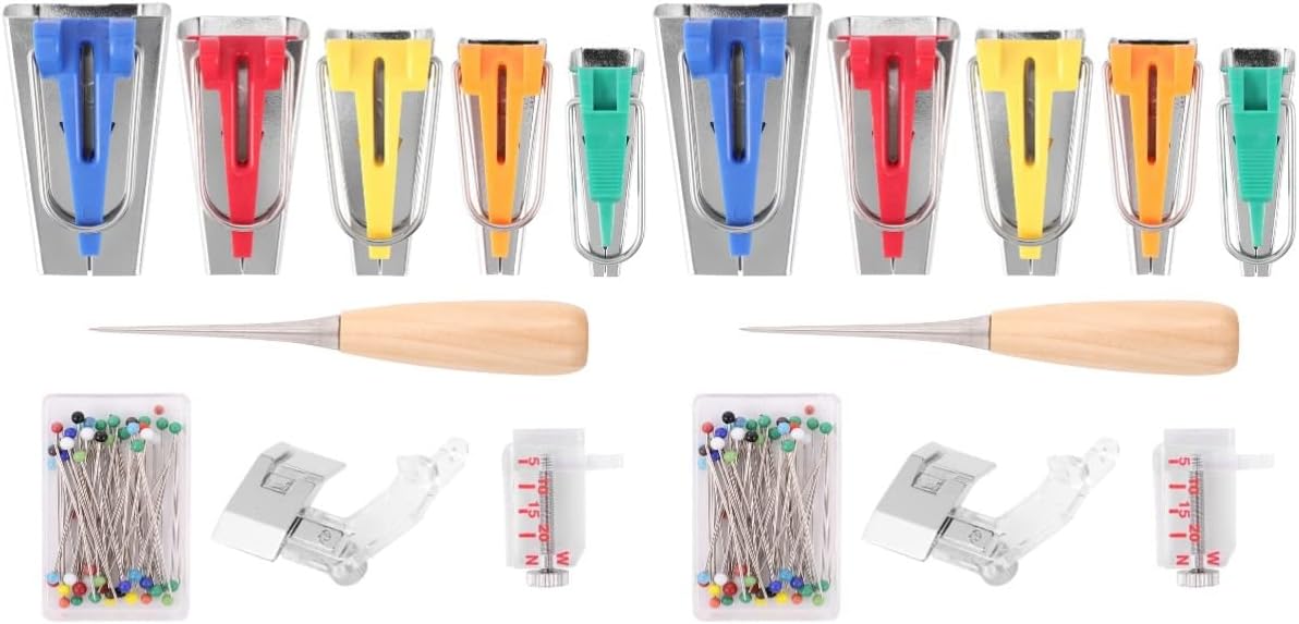 2 Sets Tape Makers Awl Tool Diy Quilting Kit Edging Tape Wood Tool ...