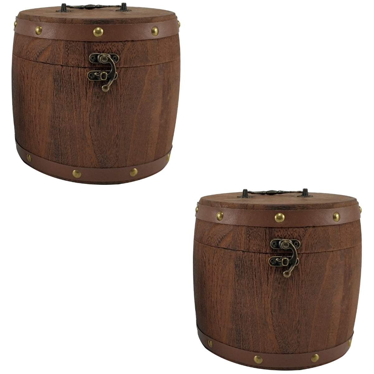 2 Sets Tea Holder Wooden Tea Carrier Vintage Tea Case Tea Leaf Box ...