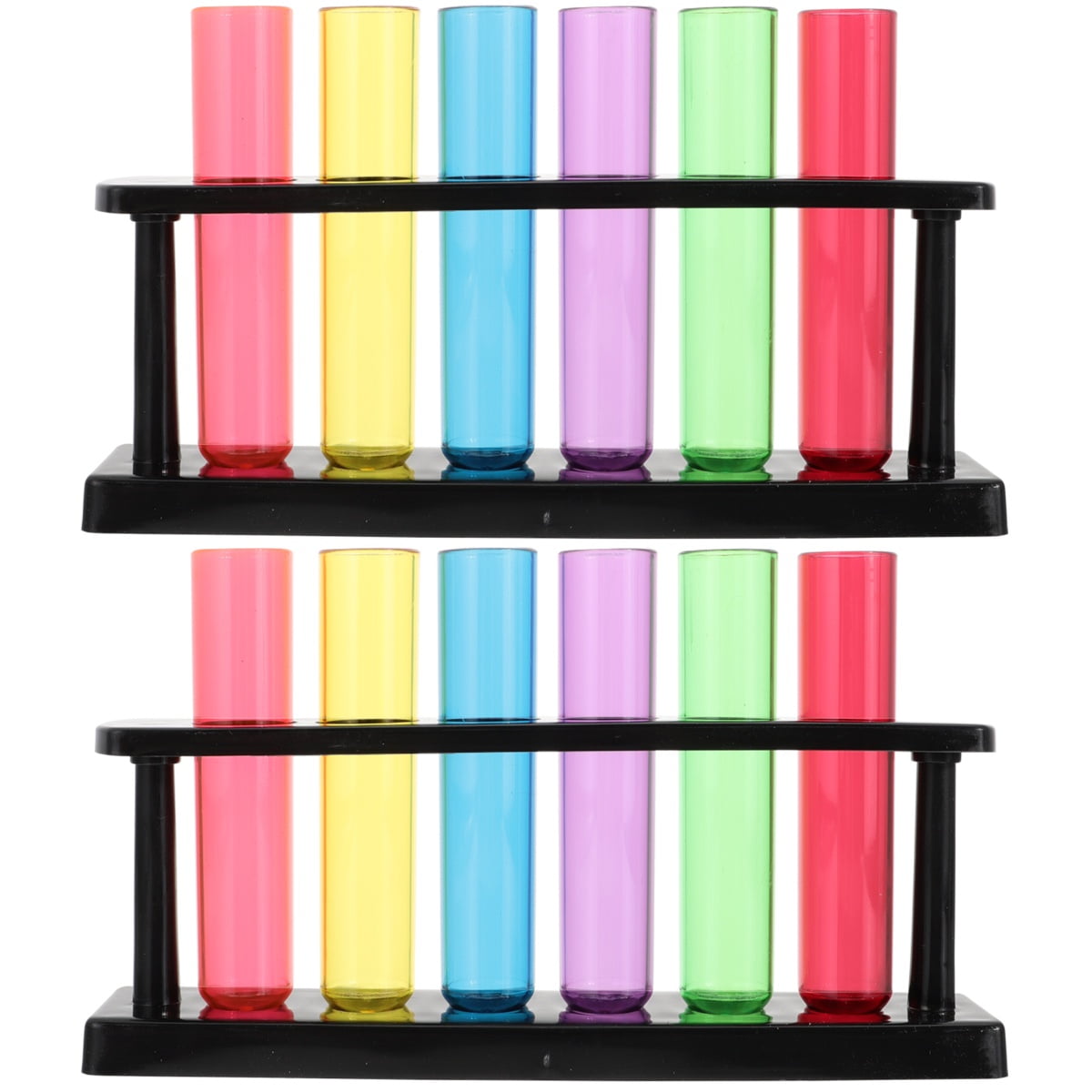 2 Sets Double Container Vacuum Test Tube Liquid Storage Containers ...