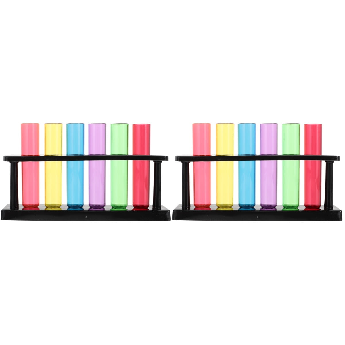 2 Sets Test Tube Glass Containers for Liquids Transparent Test Bottles ...