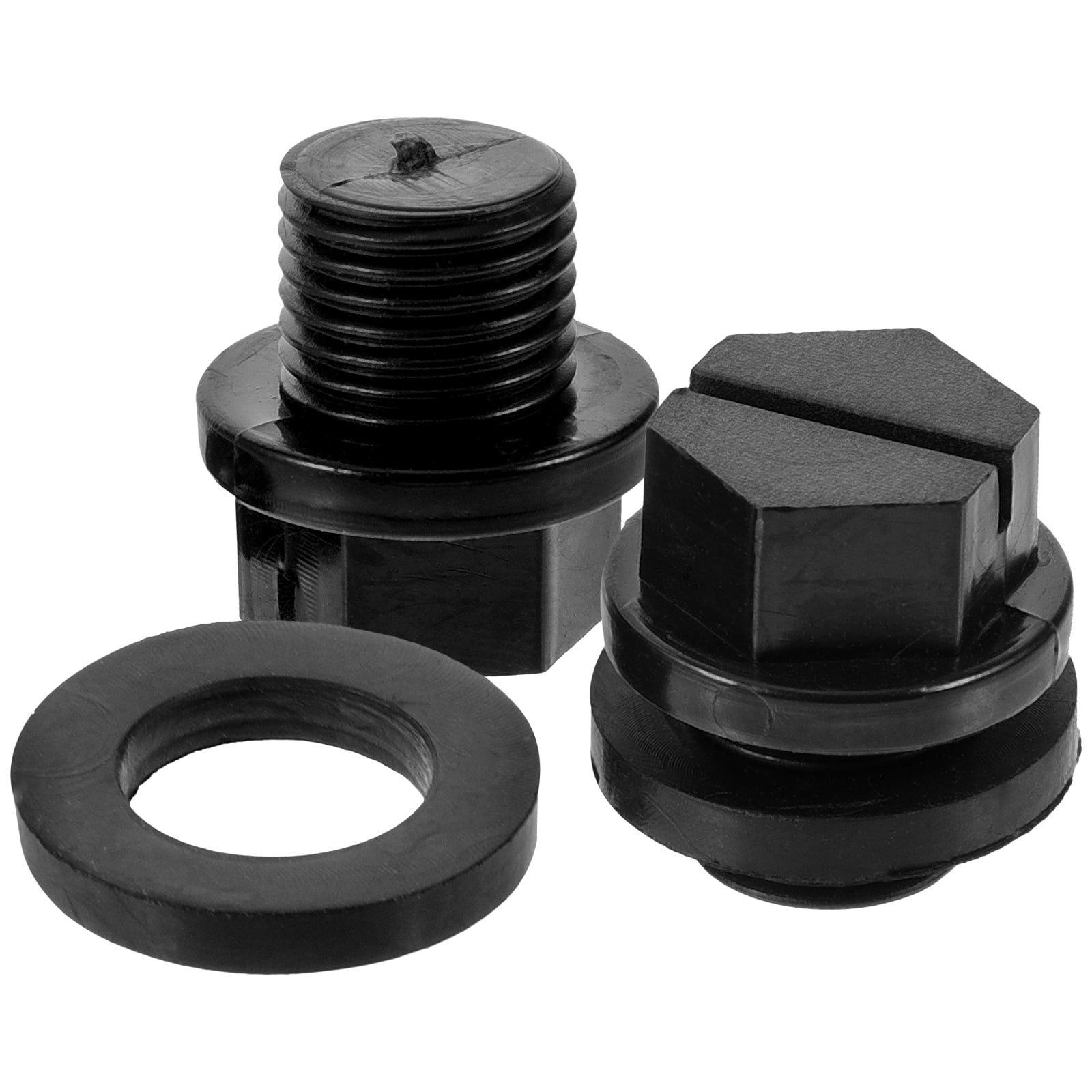 2 Sets Threaded Swimming Pool Filter Drain Plug Winterizing Plug with O ...