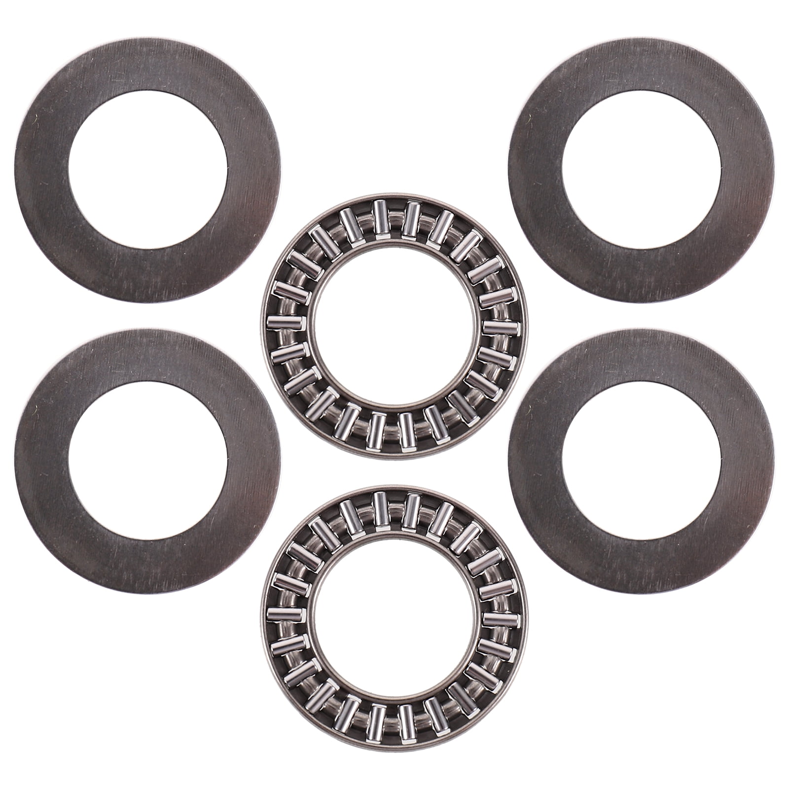 2 Sets Thrust Needle Roller Bearings 20mm x 35mm x 2mm Metal Axial Flat ...