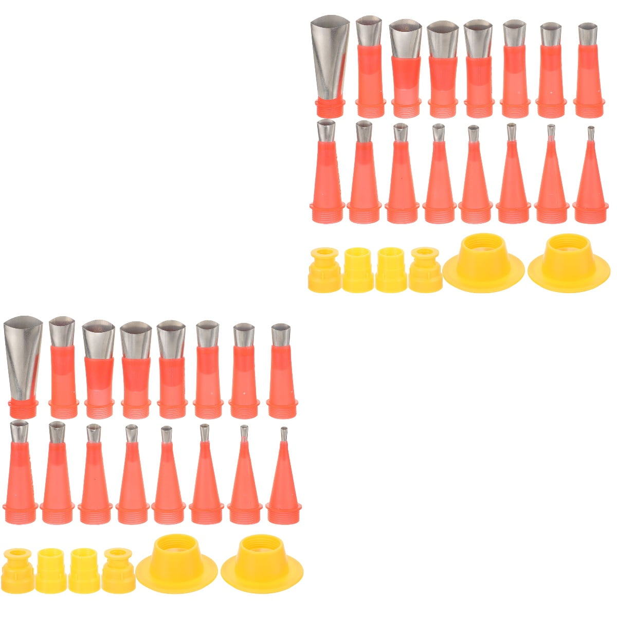 2 Sets Tip Hand Cone Caulking Nozzle Applicator with Base - Walmart.com