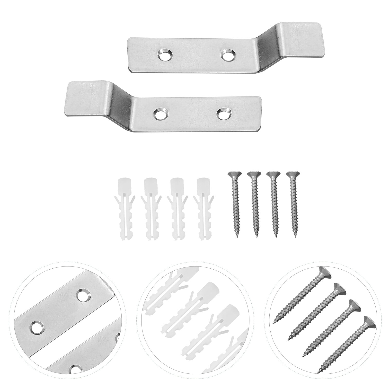 2 Sets Toilet Hook Stainless Steel Urinal Hook Toilet Urinal Bracket ...