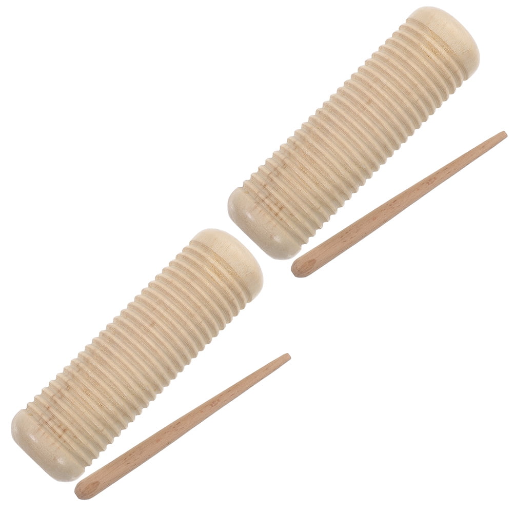 2 Sets Toy Hand Eye Coordination Scraper Instrument Guiro Sandbox ...