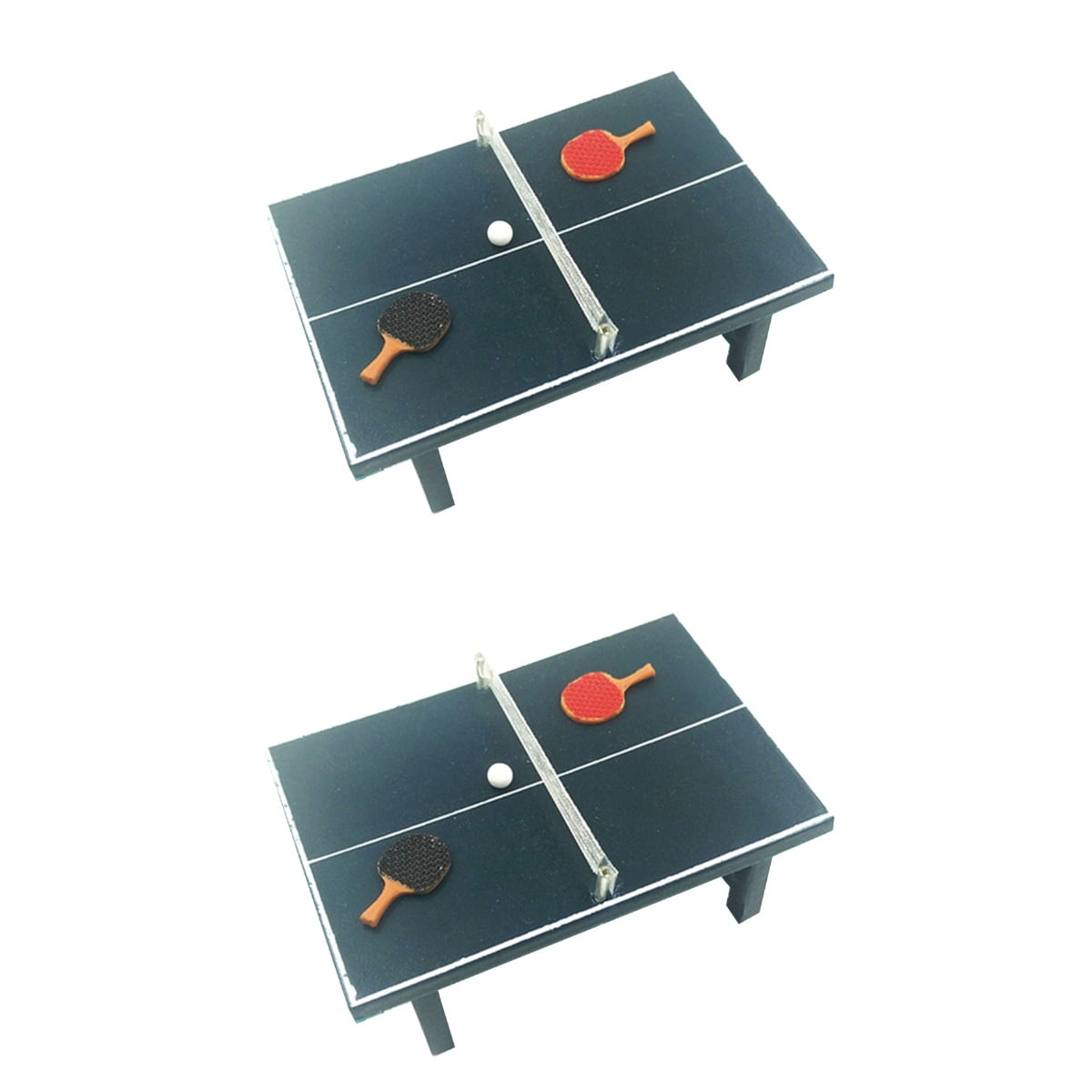 2 Sets Toys Crafting Gadgets Sleek Design Miniature Pong Table ...