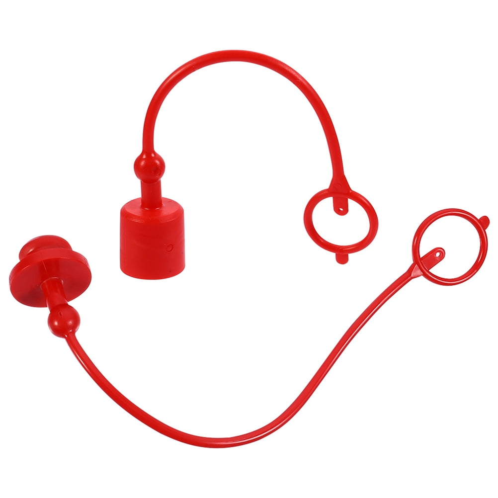 ELAYARD Tractor Hydraulic Coupling Dust Cap Red PVC 2 Sets 1.8x0.1x0 ...