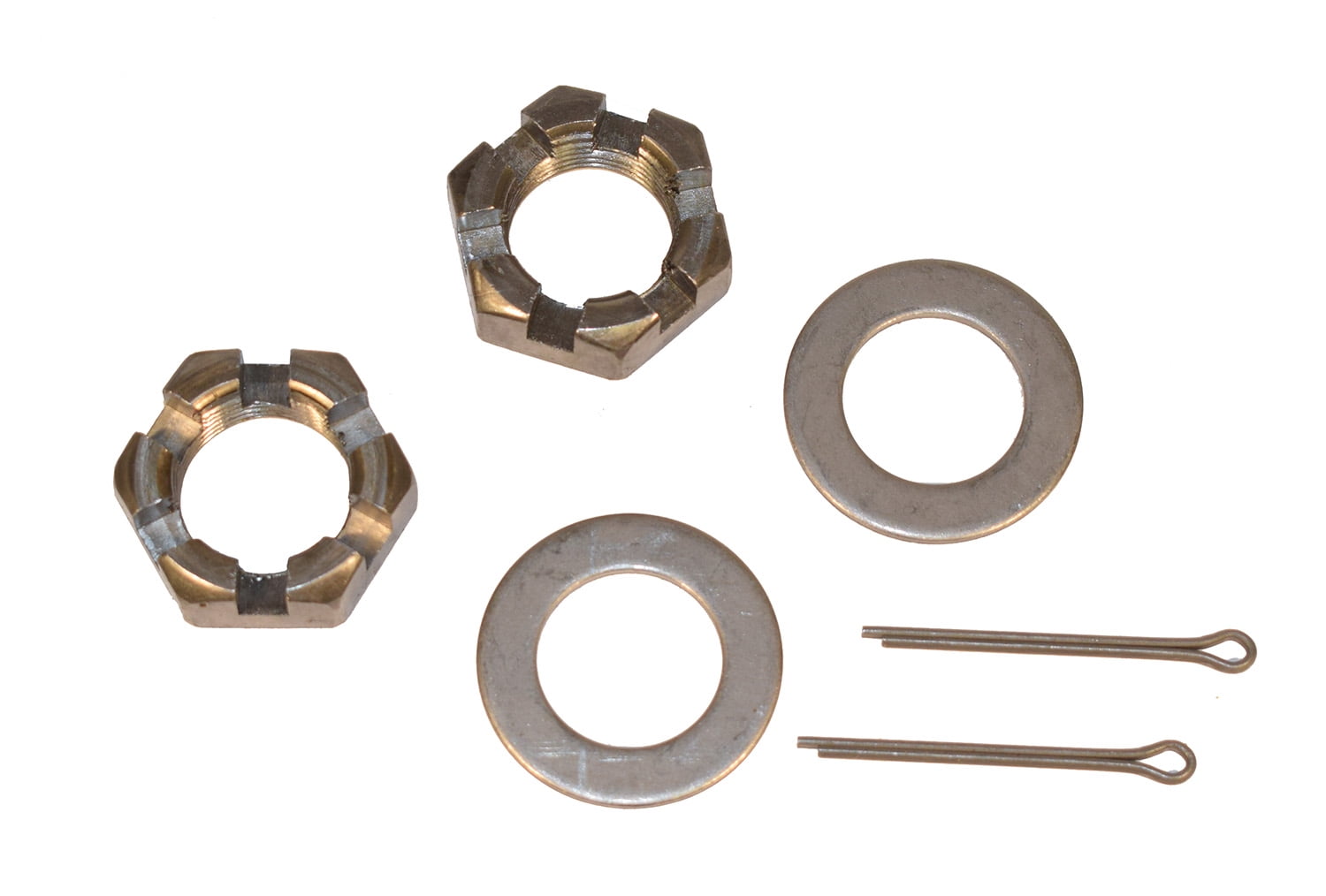 2 Sets Trailer Nut Kit for 1" Trailer Spindle, Includes 1" Shaft ...