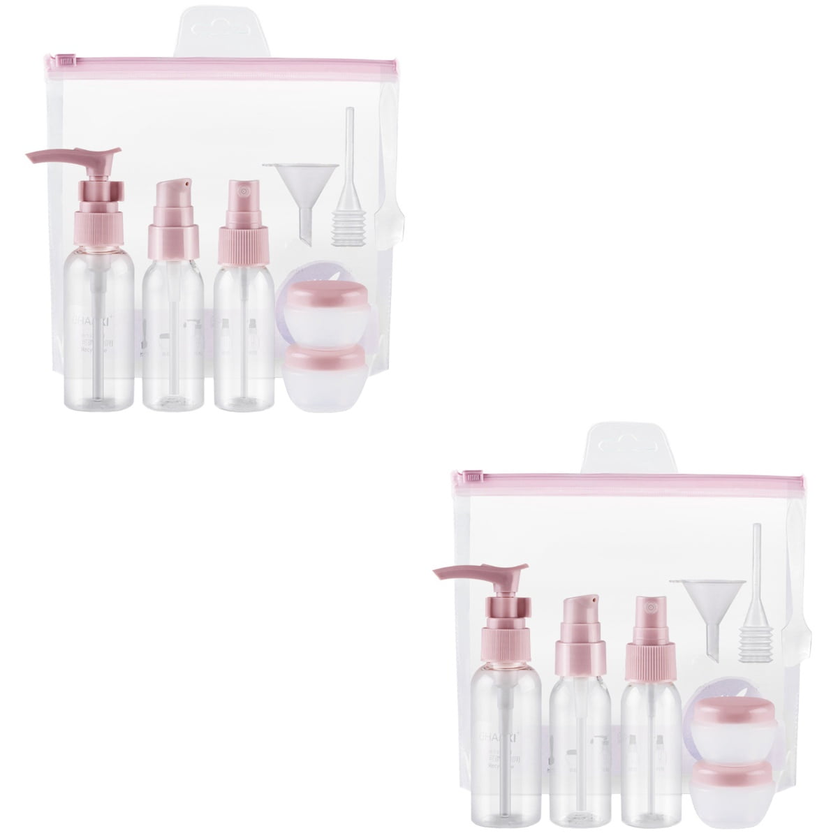 2 Sets Travel Size Face Wash Container Kits Liquid Miss Pink - Walmart.com