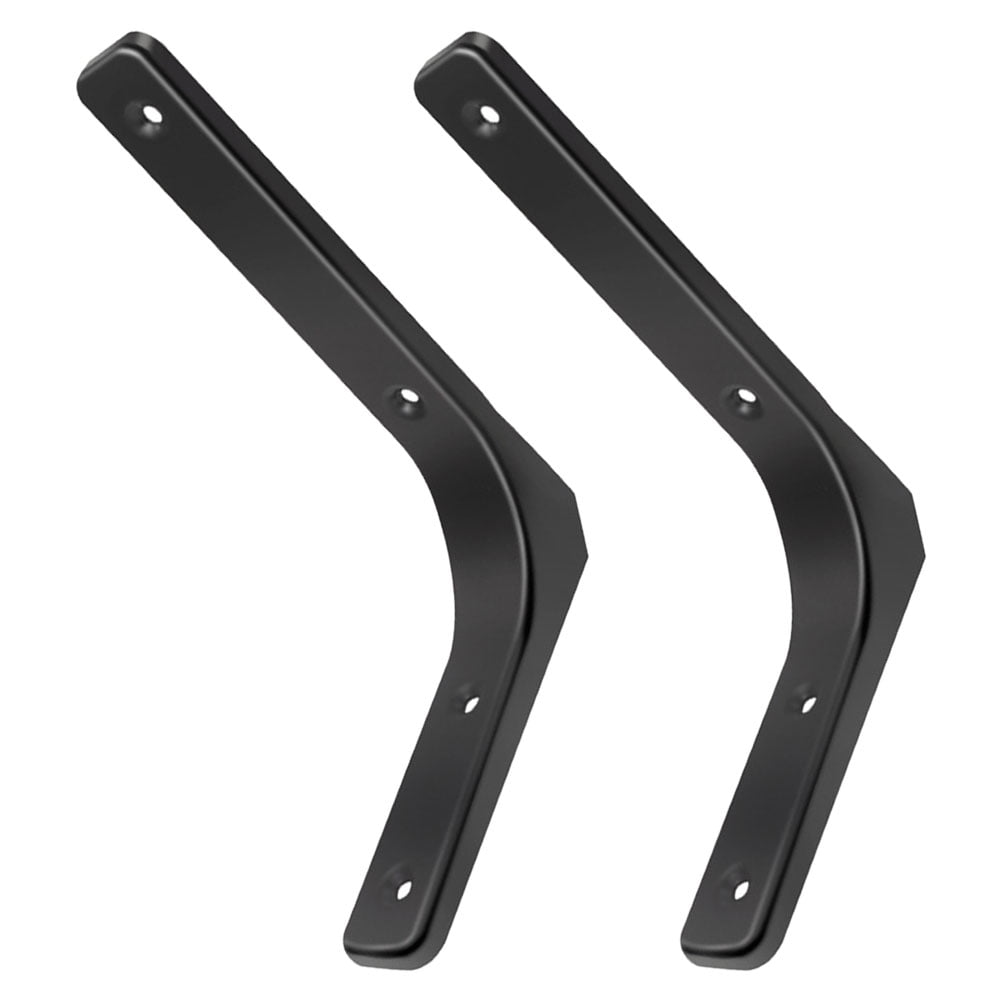 2 Sets Triangular Laminate Tray Shelf Wall Mounted Bracket Supports ...