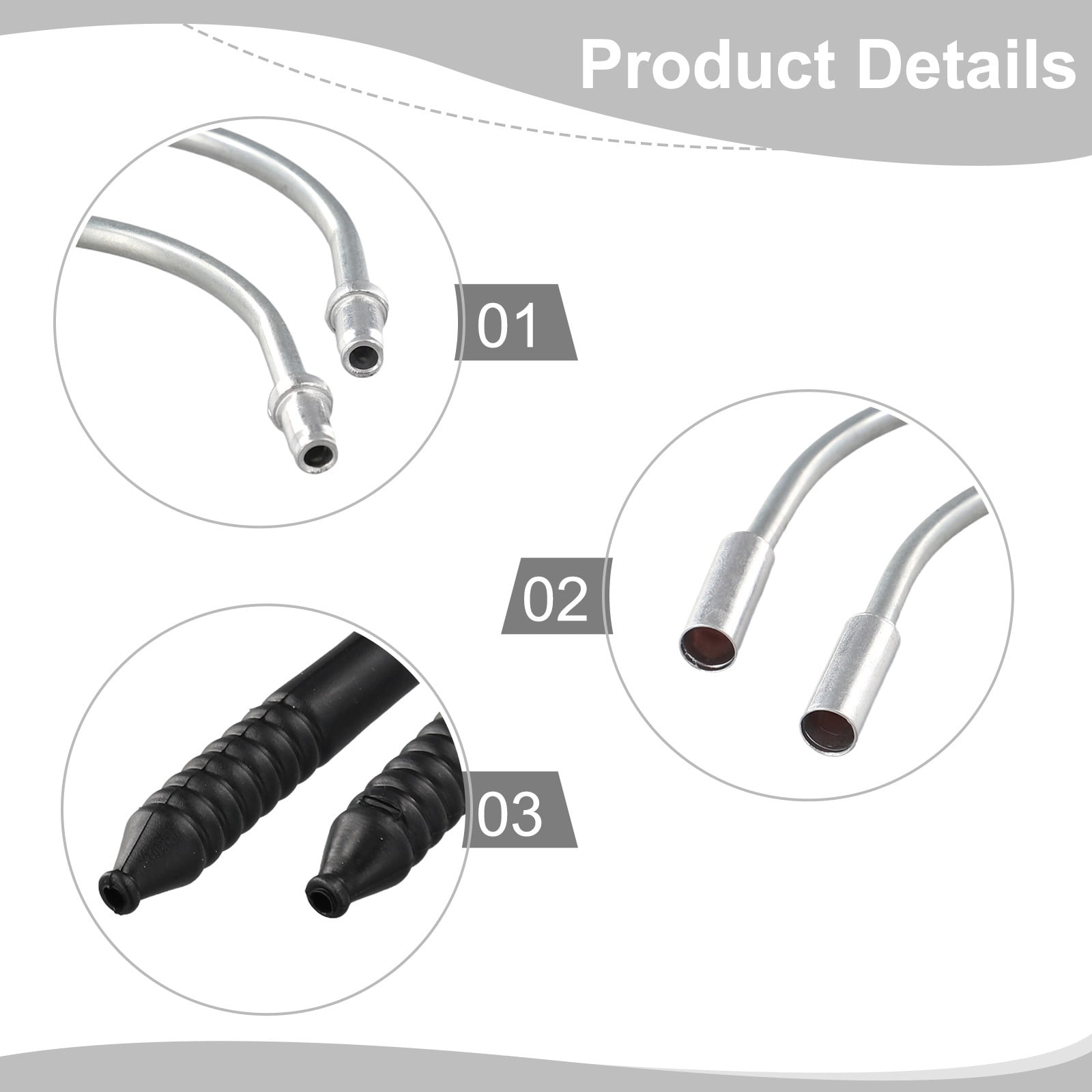 2 Sets V Brake Noodle And Boot Mountain Bike Outdoor Noodles Cable ...