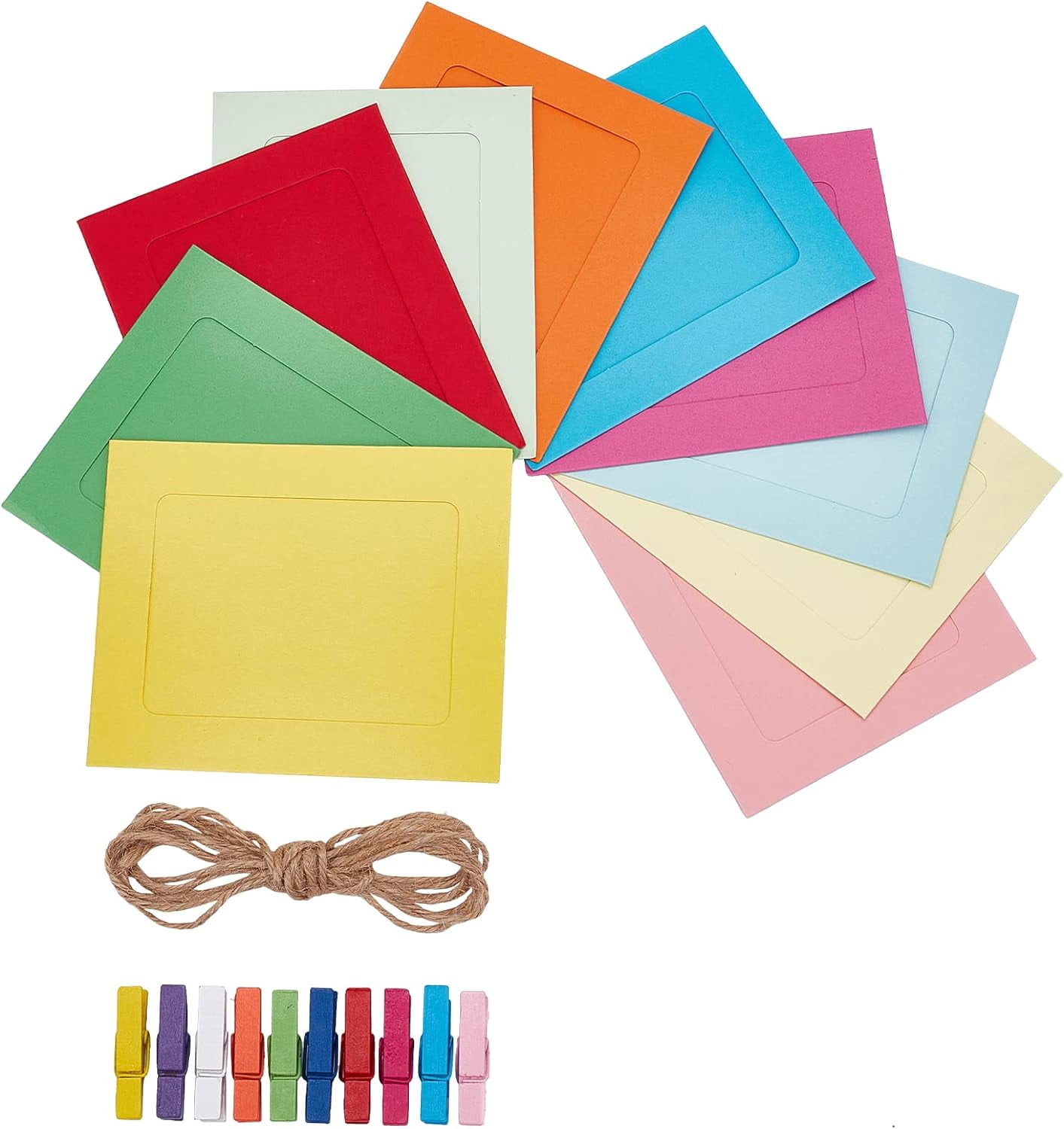 2 Sets Vertical Design Rectangle Picture Frame DIY Hanging Kit ...