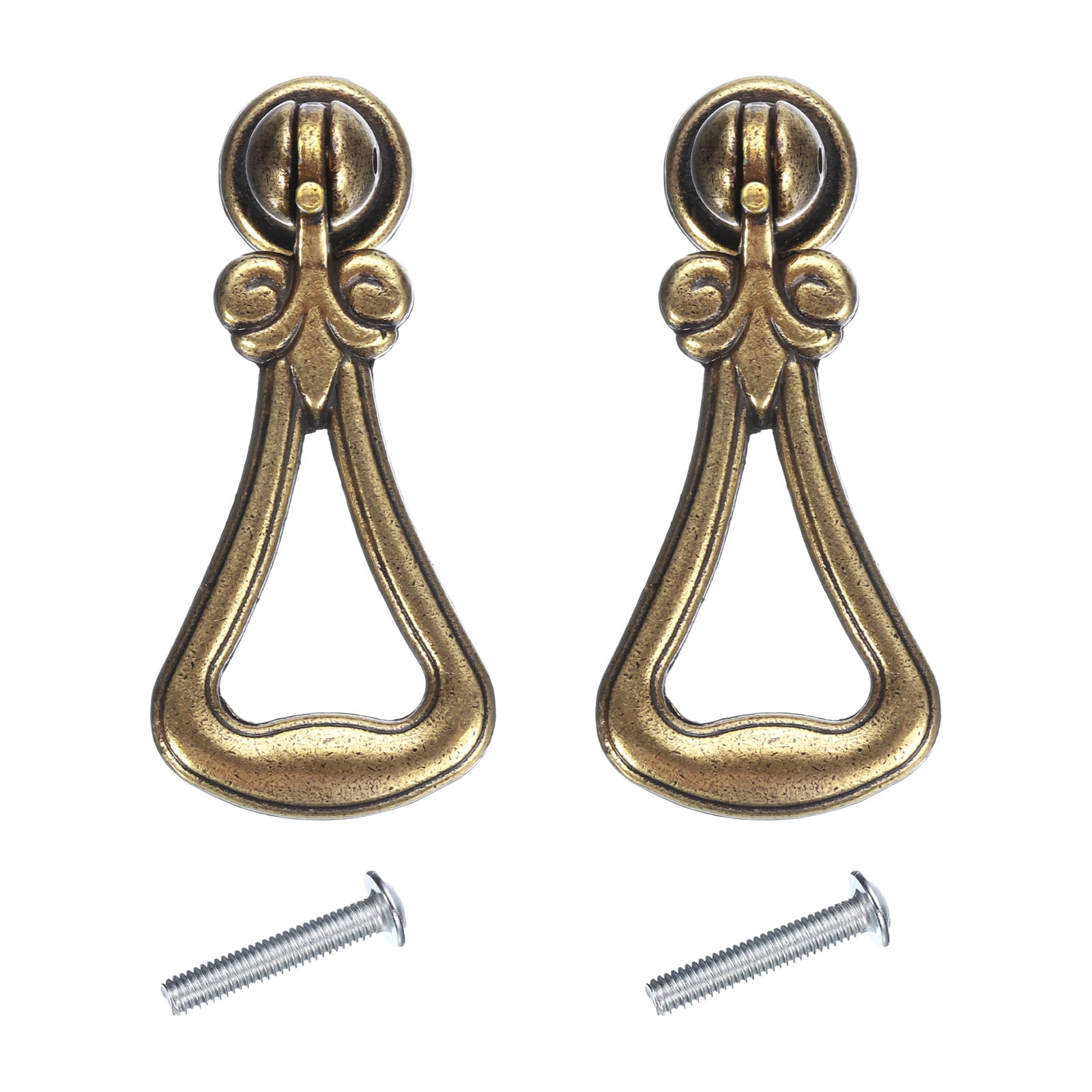 2 Sets Vintage Pendant Drawer Pulls with Screw for Dresser Drawer ...